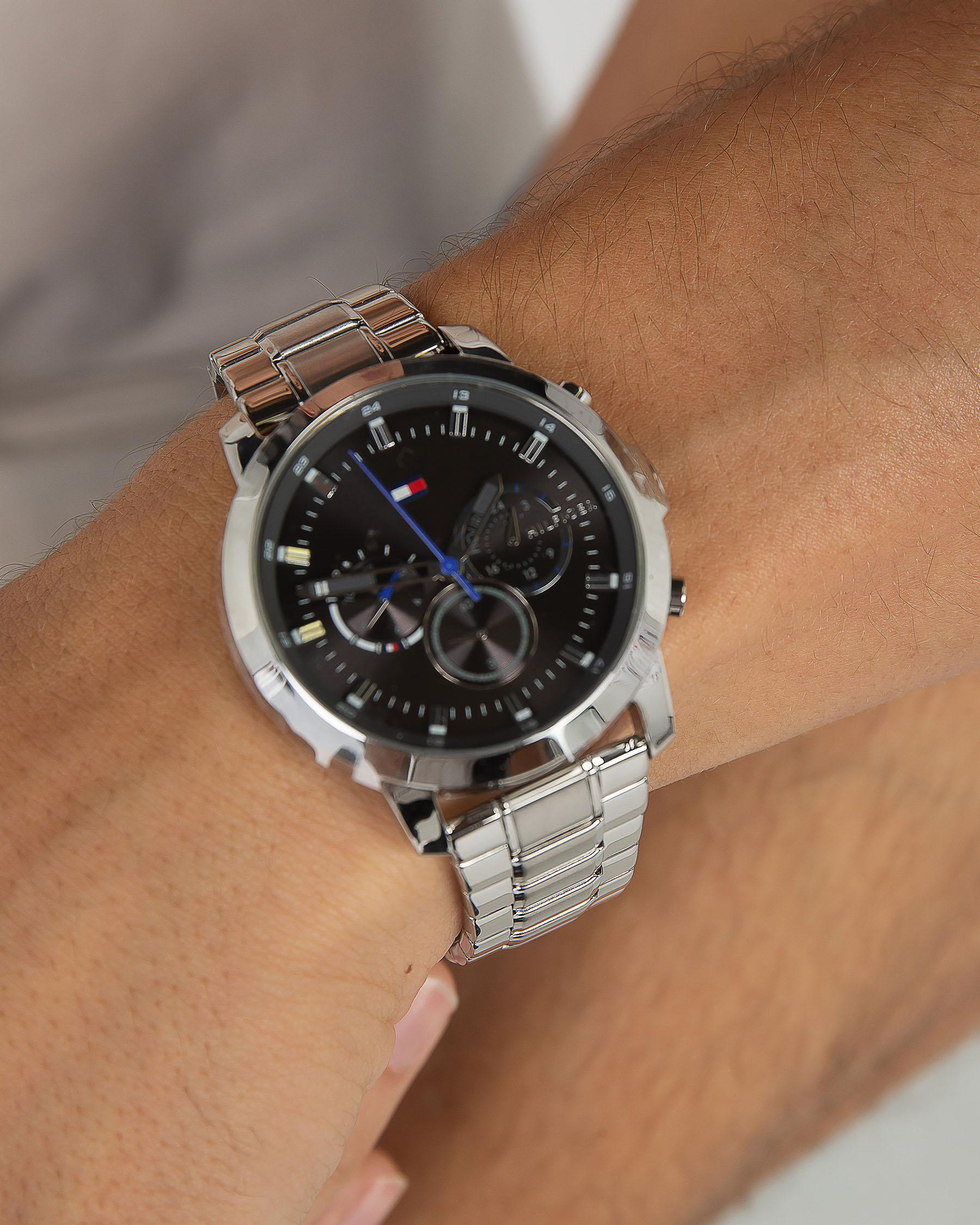 Shop Tommy Hilfiger Jameson Watch In Silver/grey - Fast Shipping & Easy ...