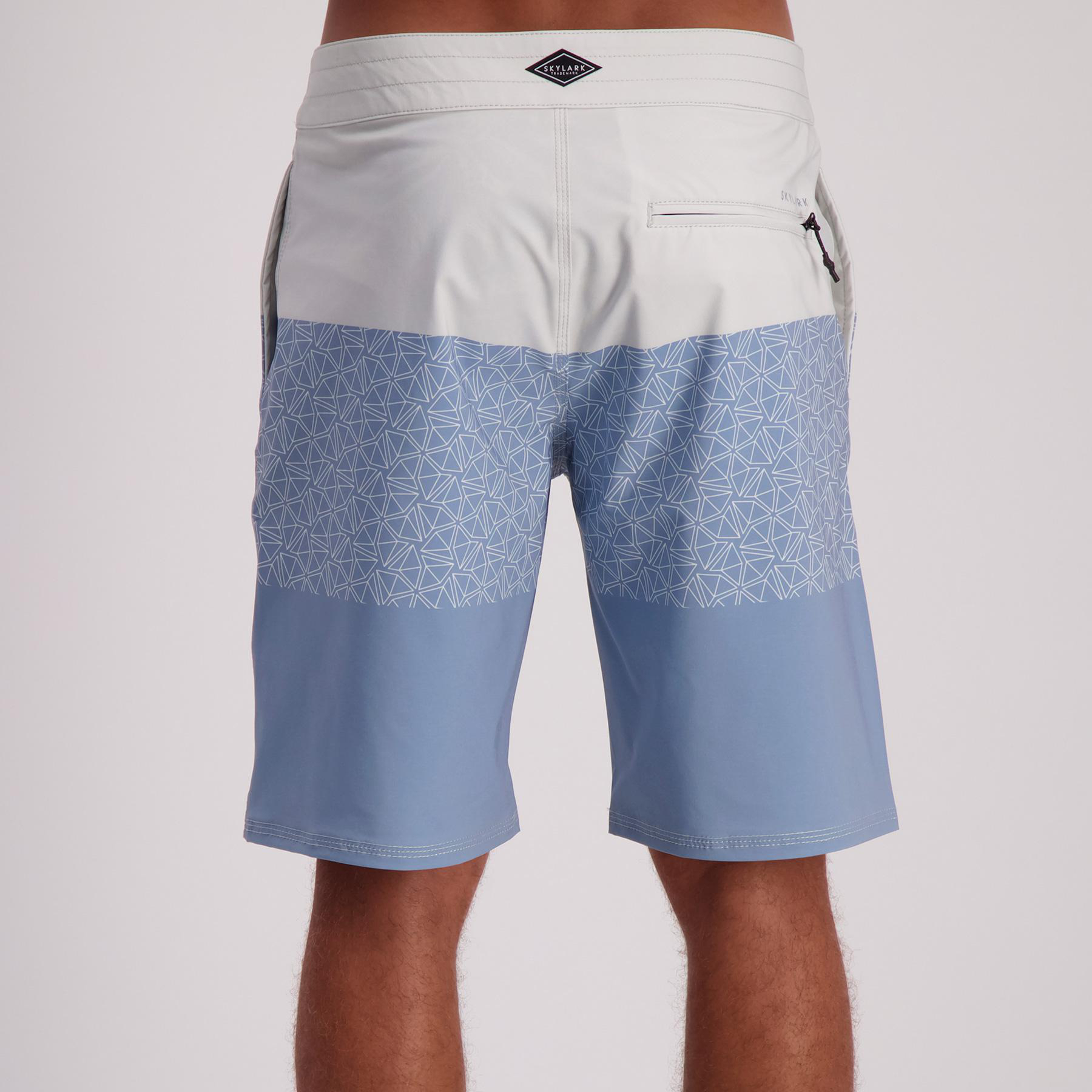 Shop Skylark Diminish Board Shorts In Grey/blue - Fast Shipping & Easy ...