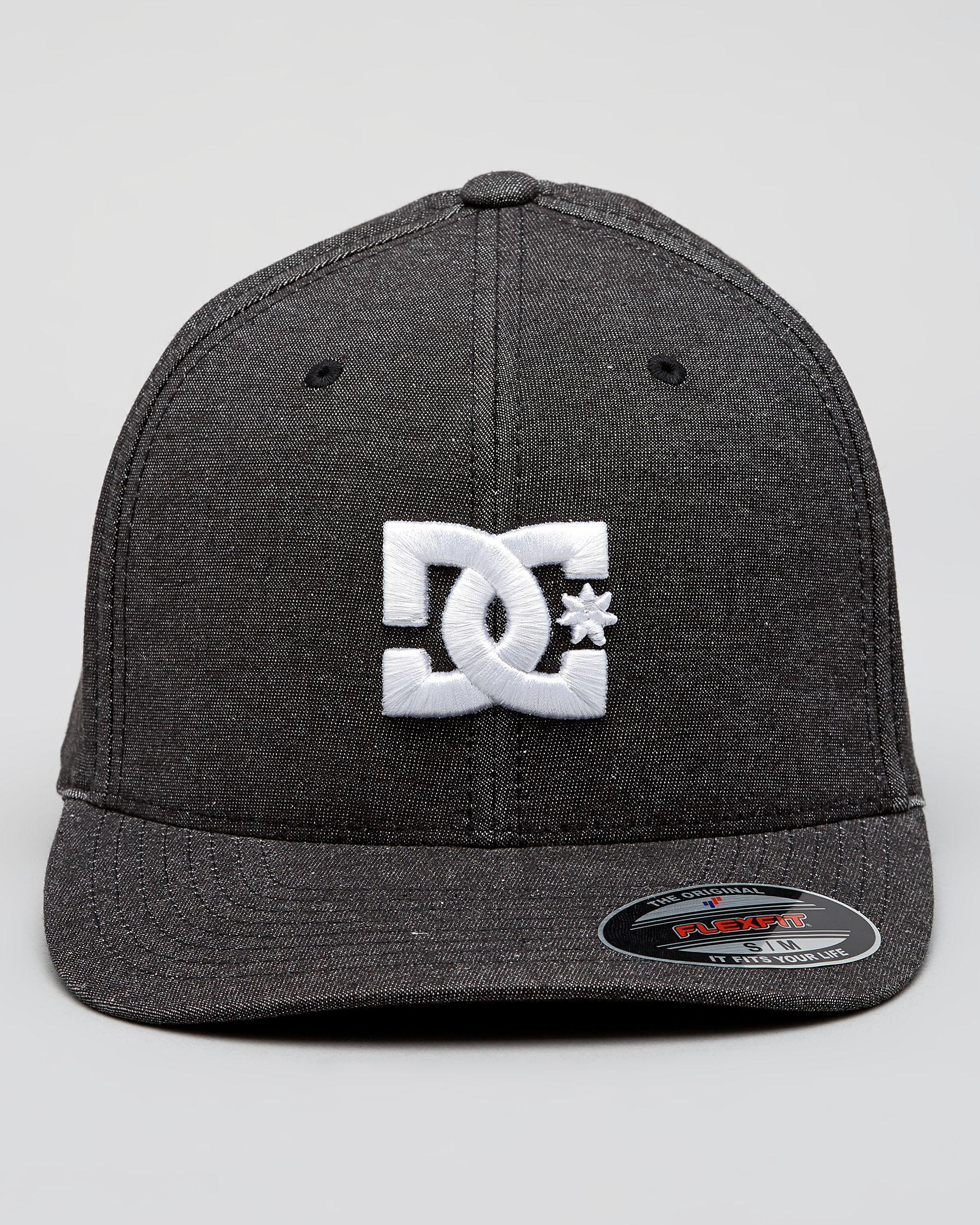 Shop DC Shoes Capstar TX Flexfit Cap In Black - Fast Shipping & Easy ...