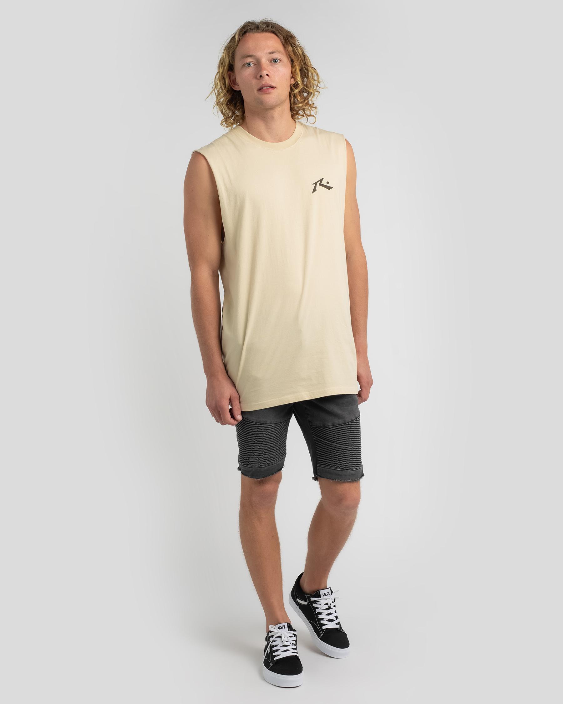 Shop Rusty Competition Muscle Tank In Oatmeal - Fast Shipping & Easy ...