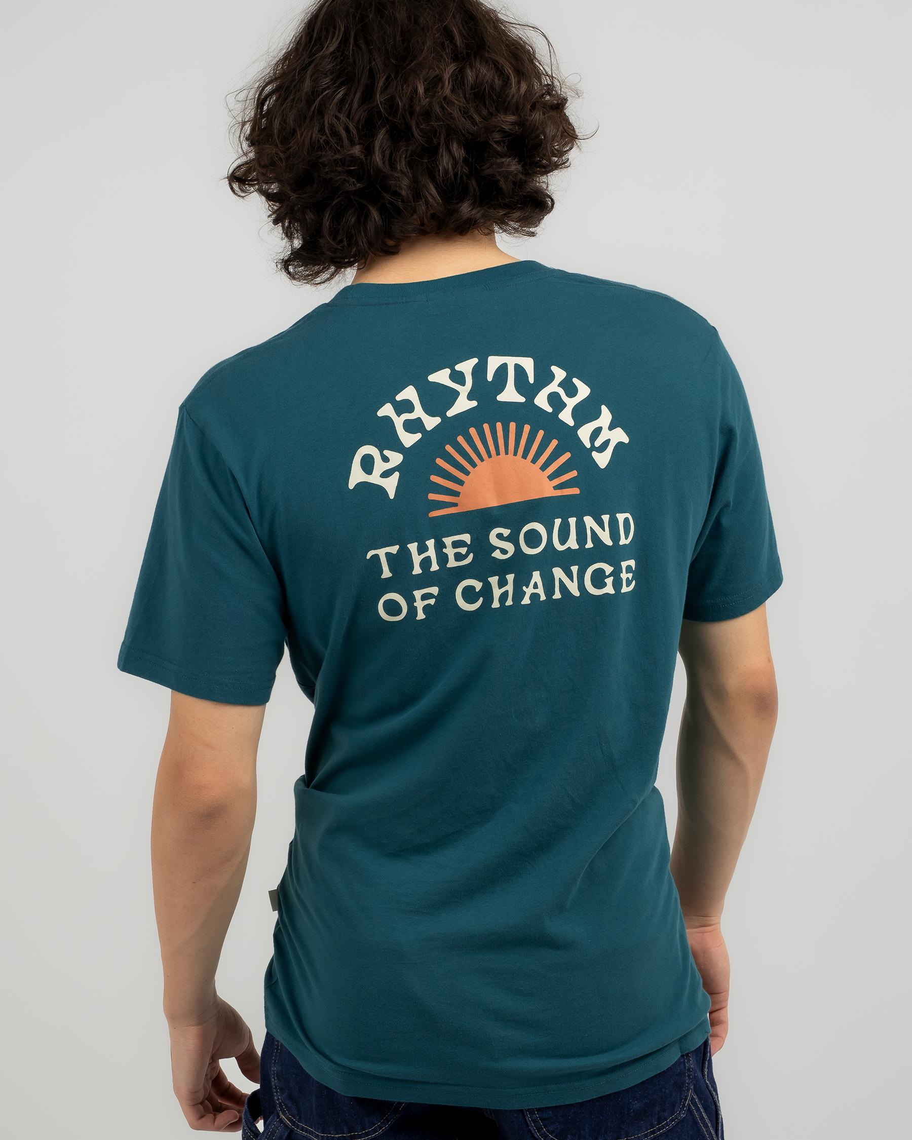 Shop Rhythm Awake T-Shirt In Teal - Fast Shipping & Easy Returns - City ...
