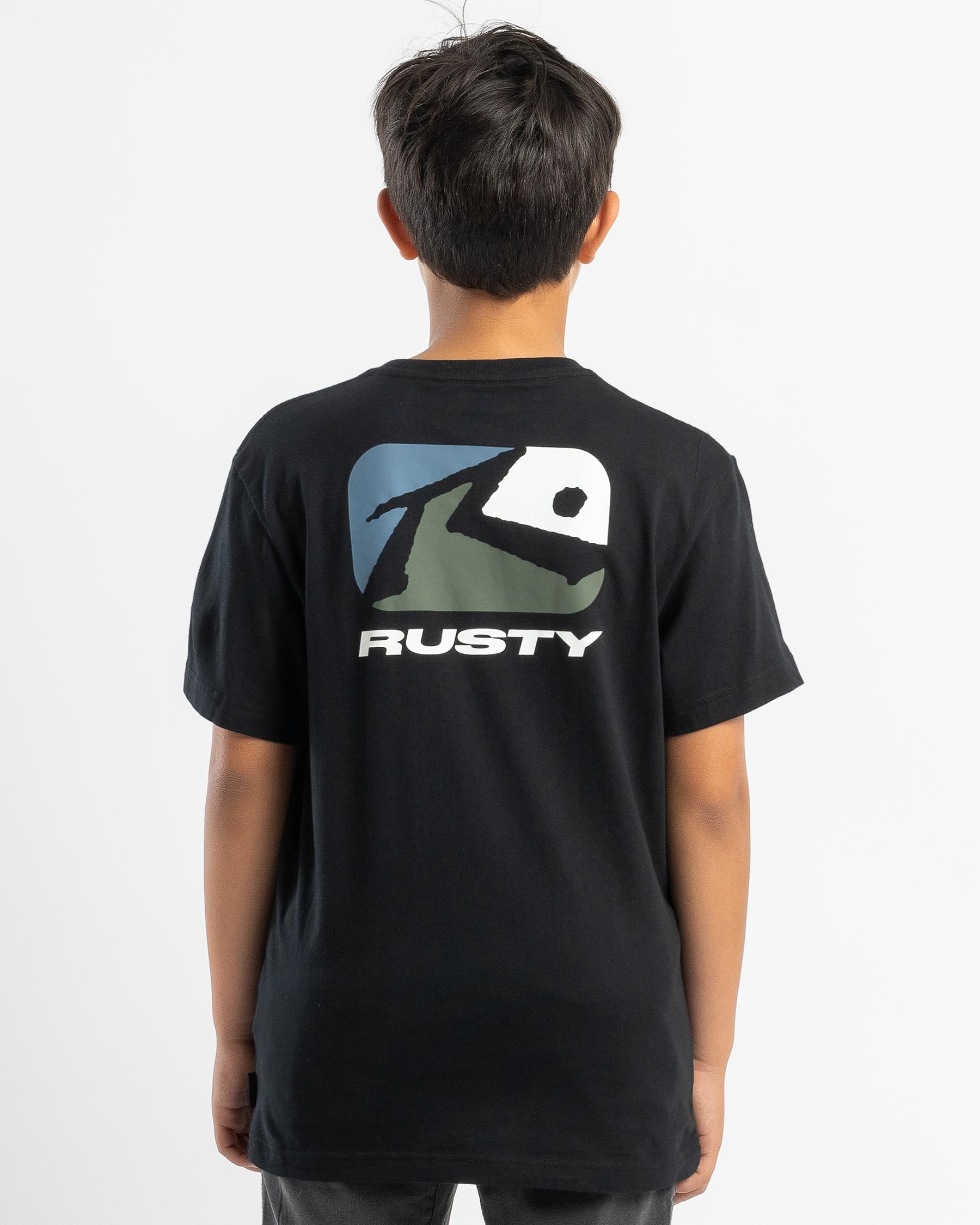 Shop Rusty Boys' Phenom T-Shirt In Black - Fast Shipping & Easy Returns ...