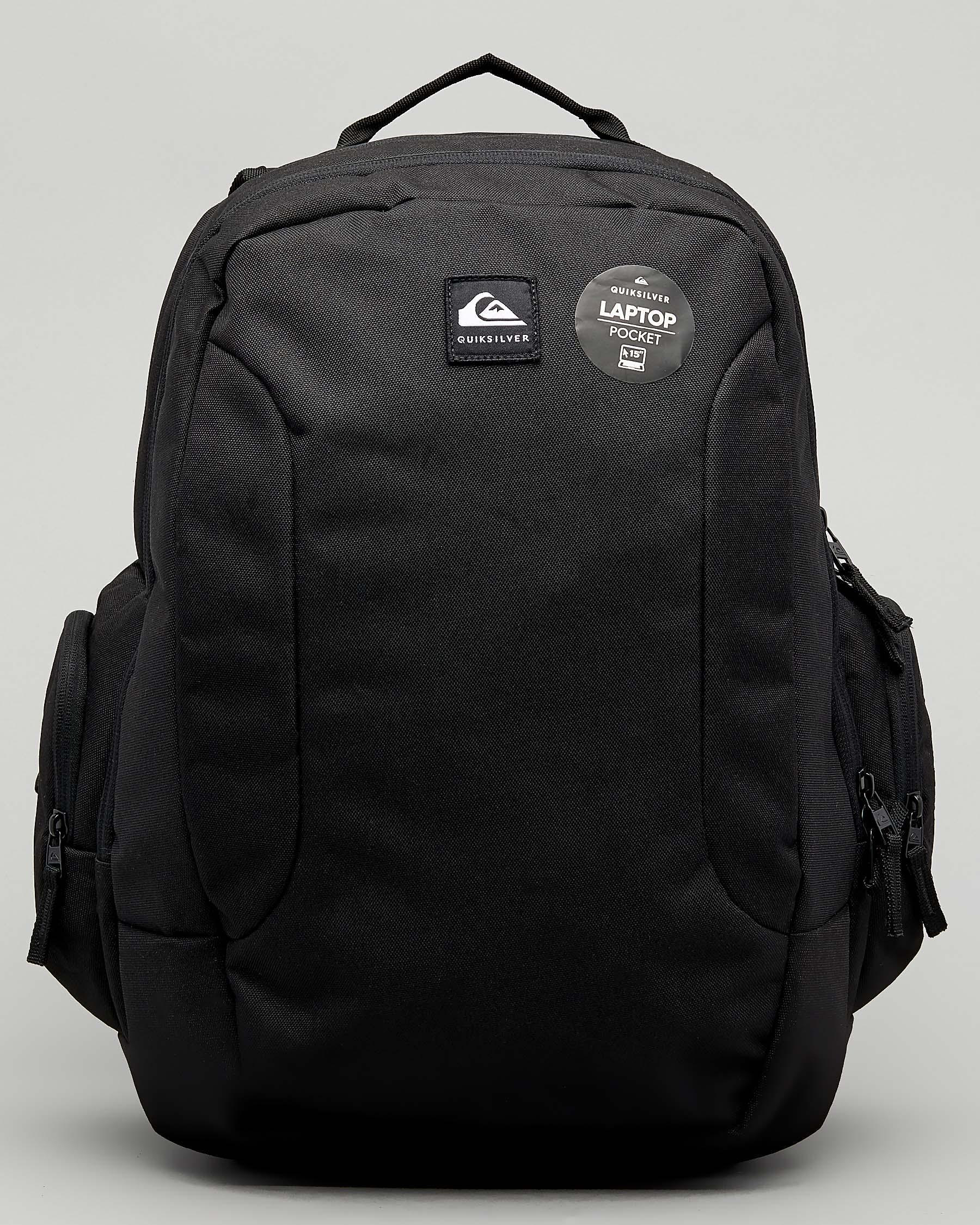 Quiksilver Schoolie II Backpack In Black - Fast Shipping & Easy Returns ...