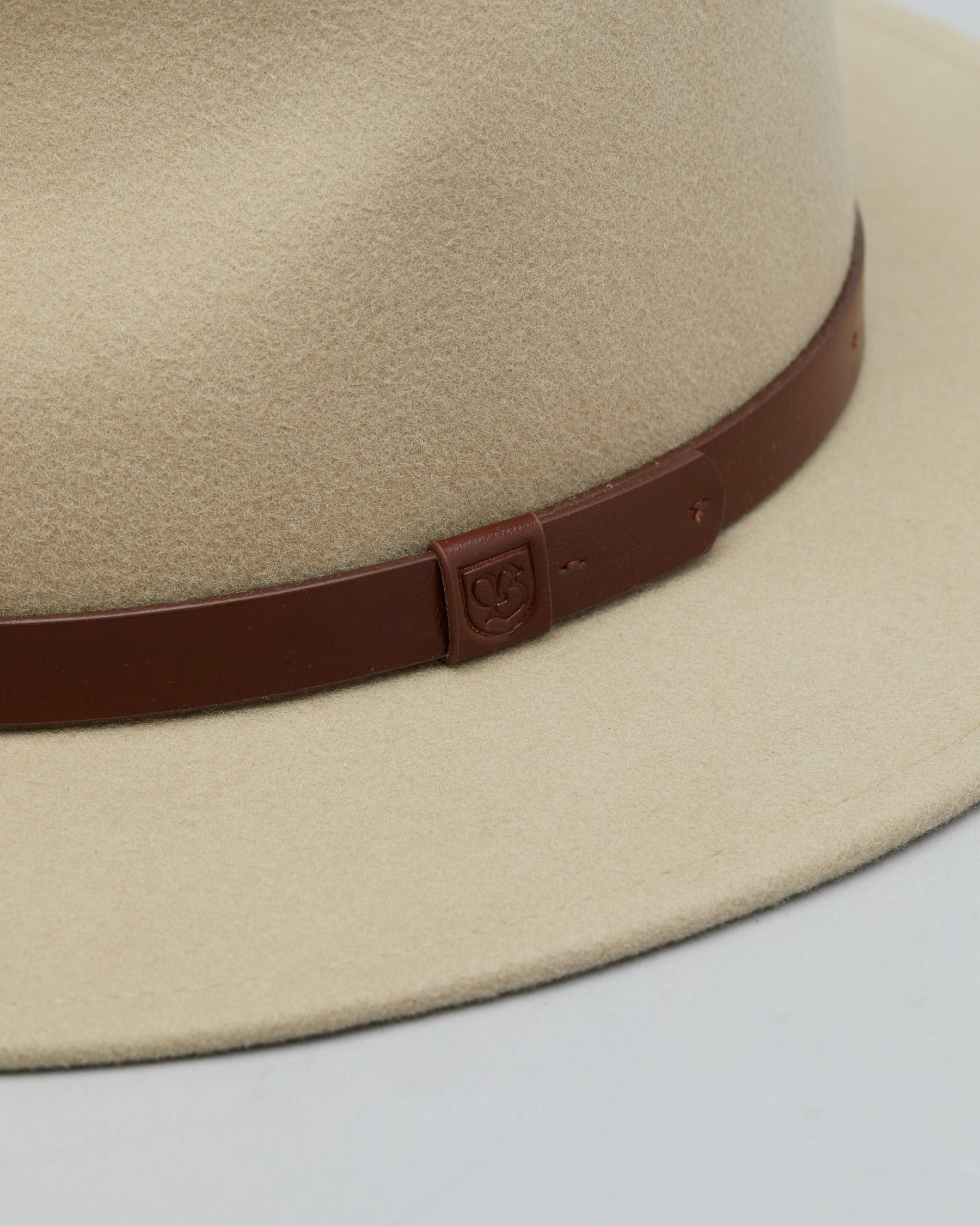 Shop Brixton Messer Fedora In Safari - Fast Shipping & Easy Returns ...