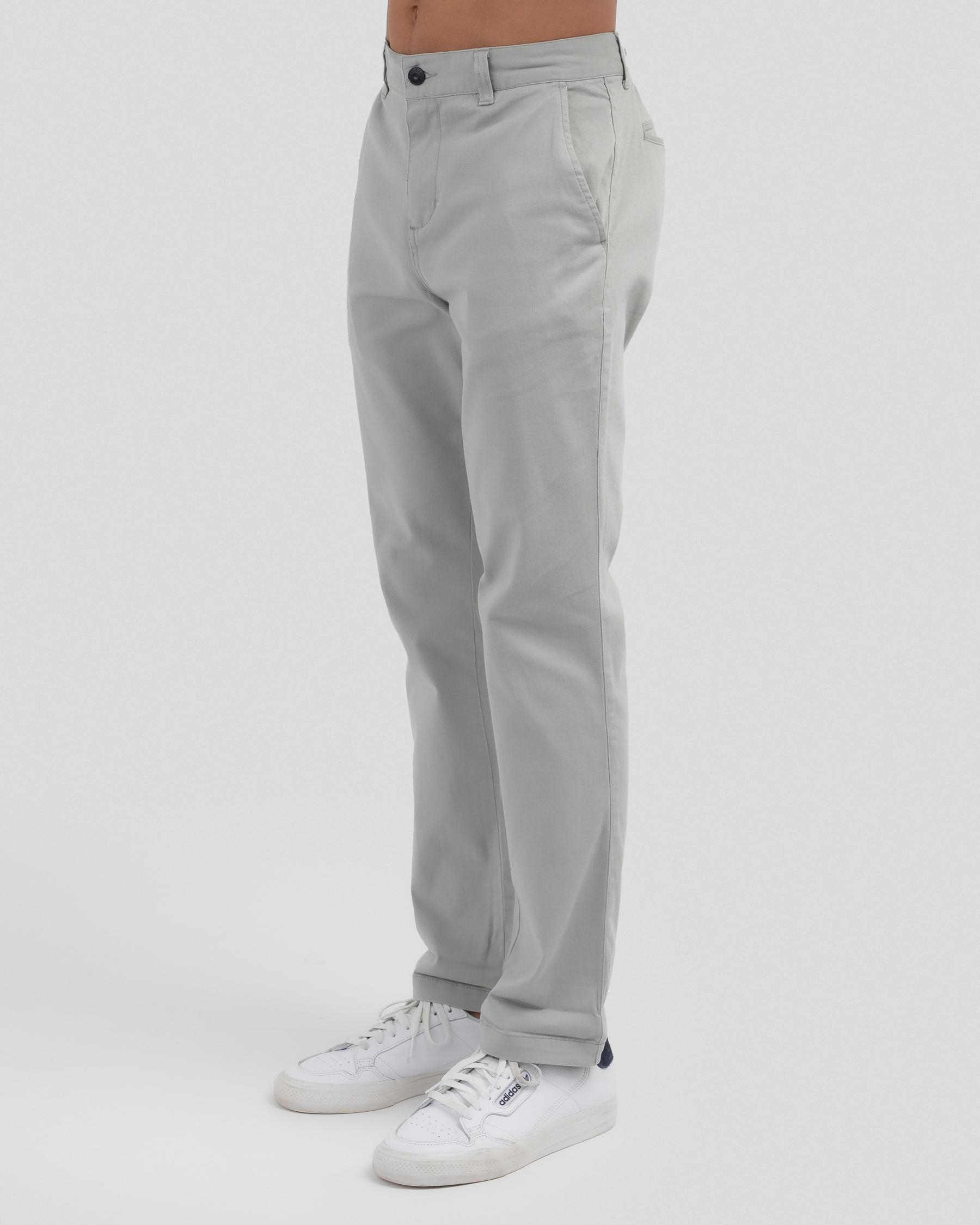 Shop Lucid Alpha Chino Pants In Stone - Fast Shipping & Easy Returns ...