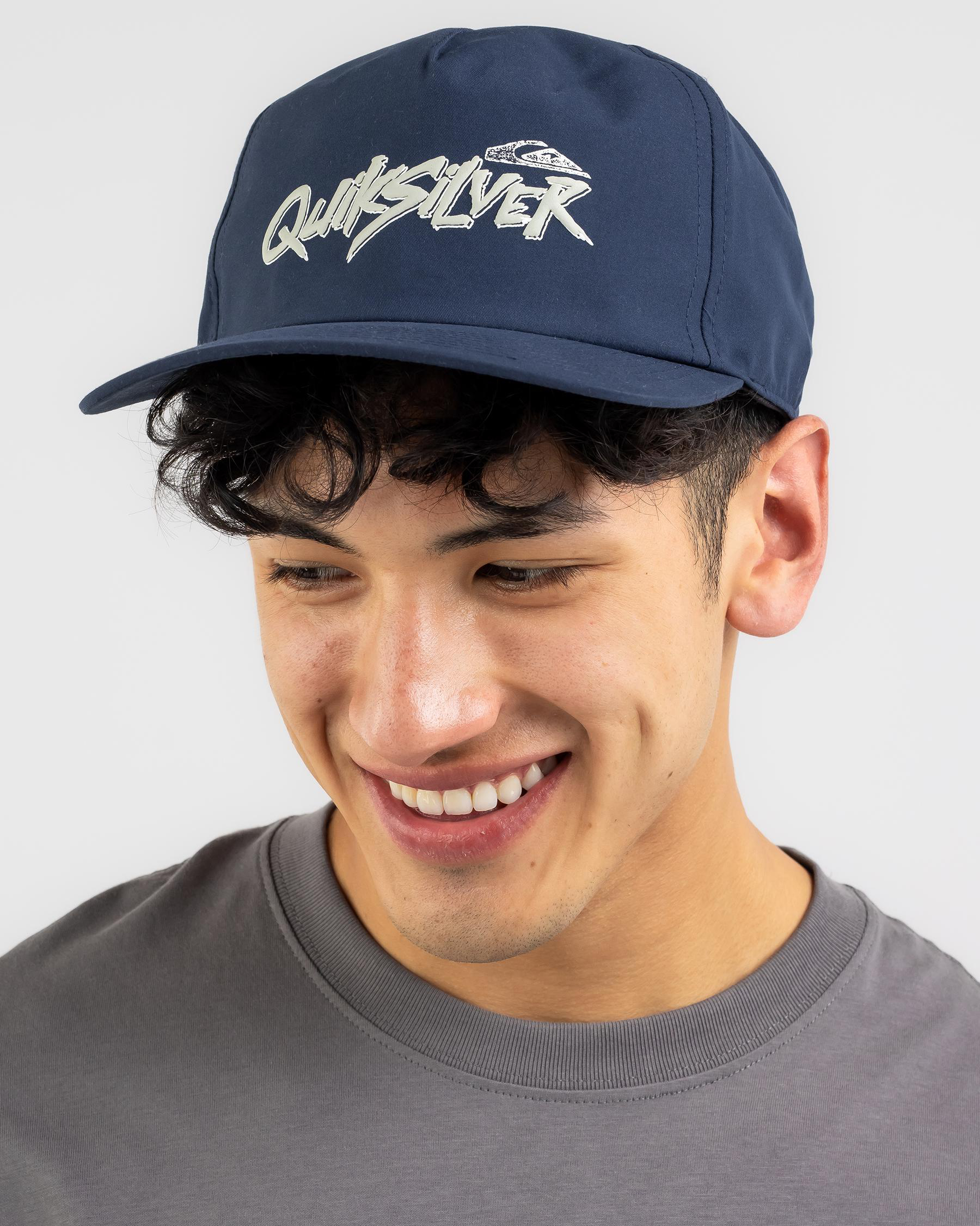 Shop Quiksilver Branded Cap In Midnight Navy - Fast Shipping & Easy ...