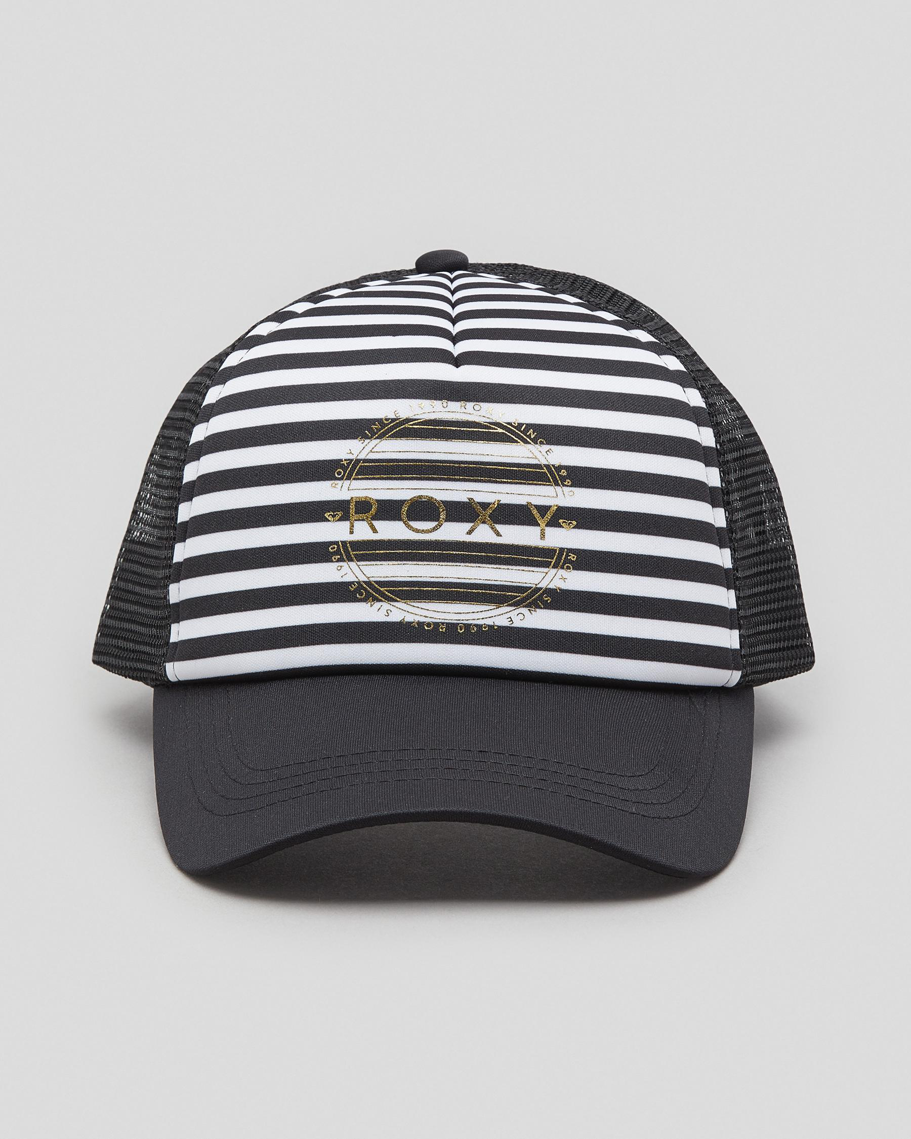 Shop Roxy Happy Spirit Trucker Cap In Anthracite - Fast Shipping & Easy ...