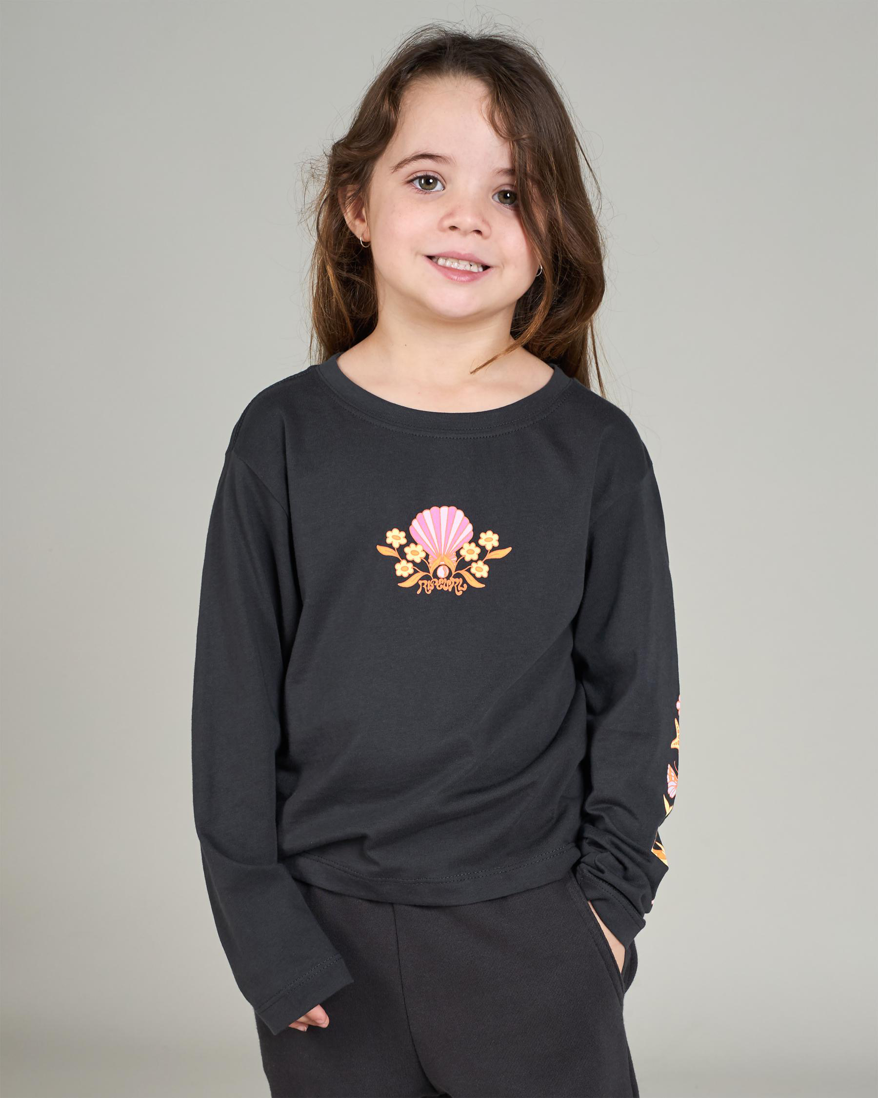 Shop Rip Curl Toddlers' Rainbow Tropics Long Sleeve T-Shirt In Washed ...