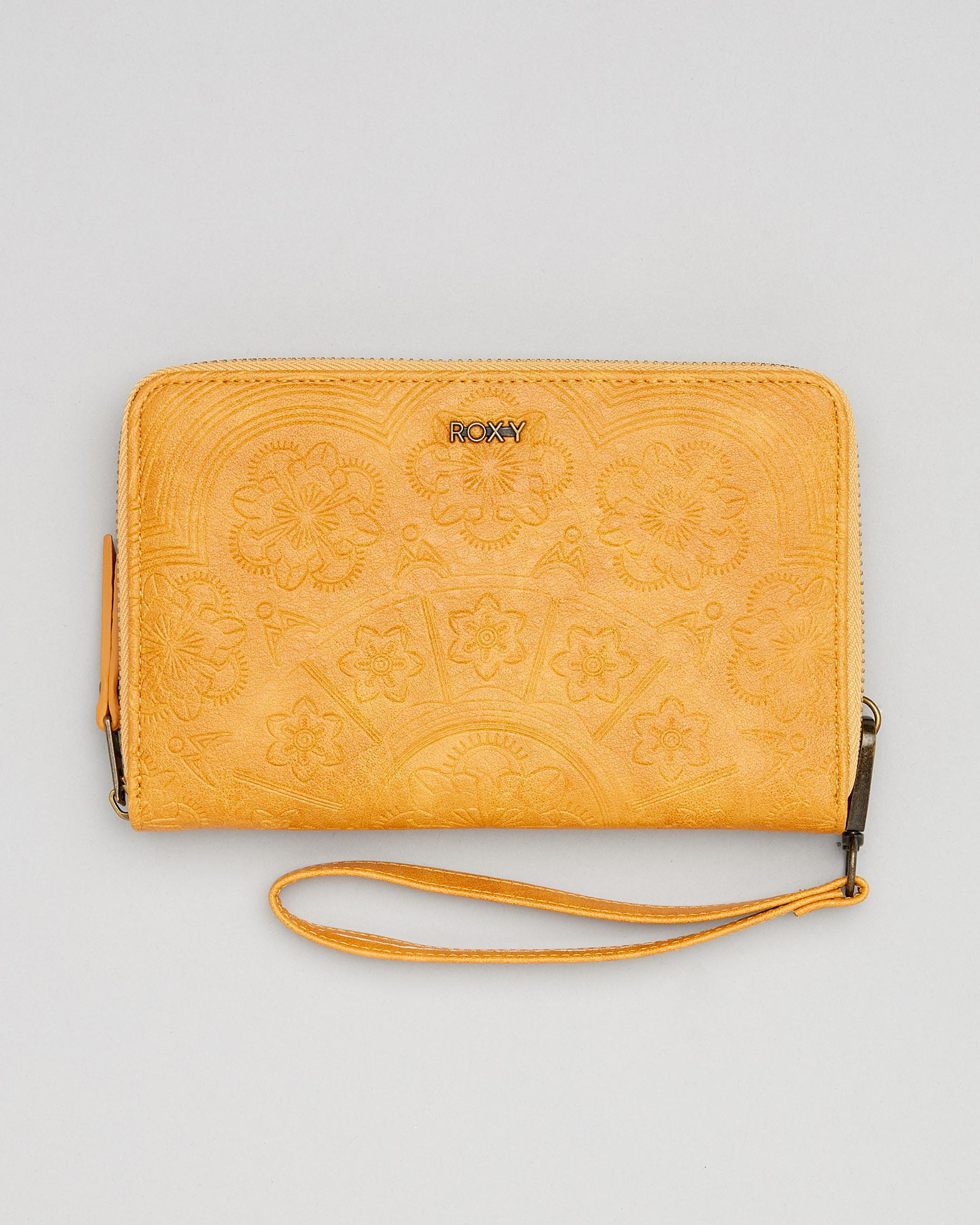 Shop Roxy Back In Brooklyn Travel Wallet In Cashew - Fast Shipping ...