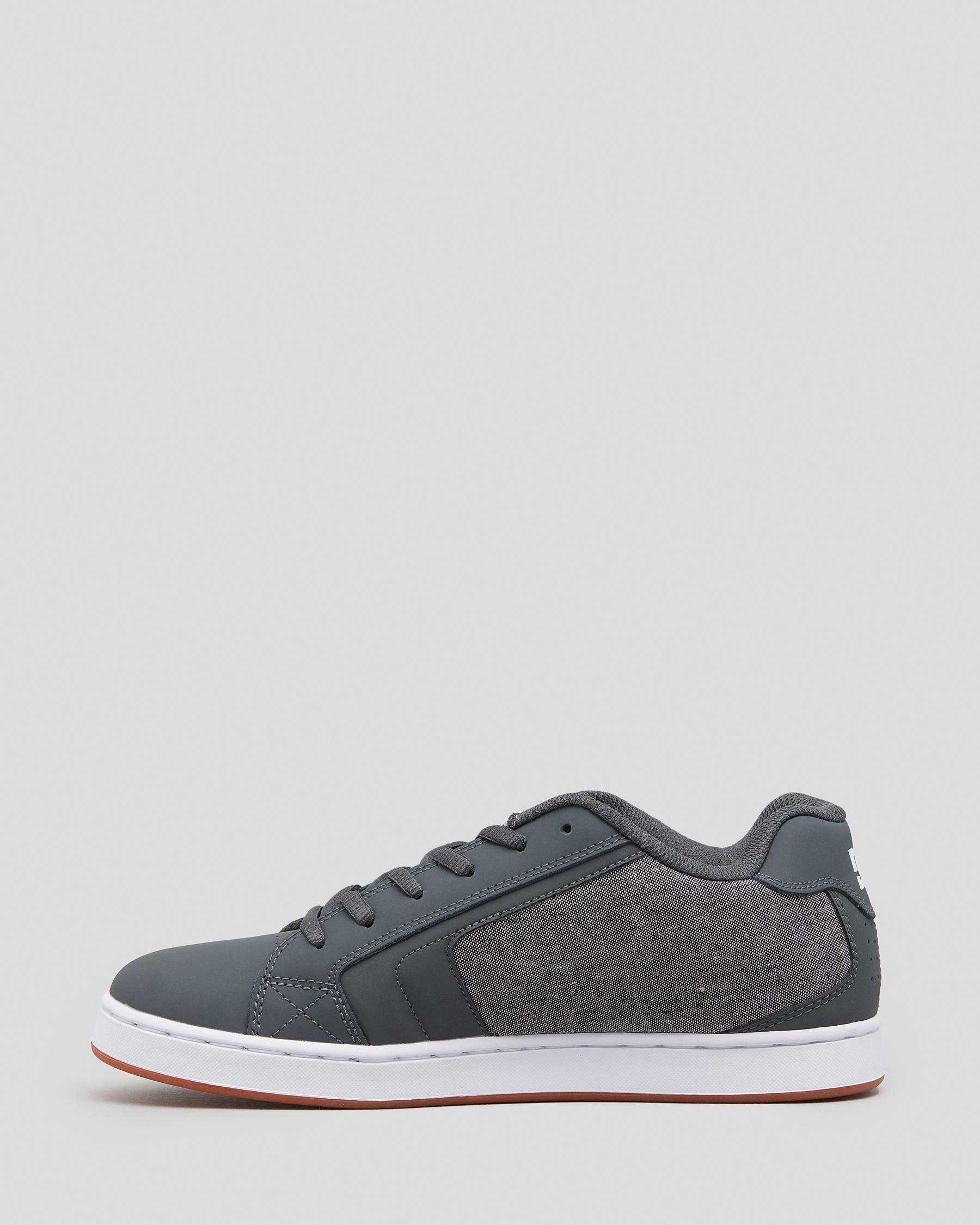 Shop DC Shoes Net Shoes In Grey Heather - Fast Shipping & Easy Returns ...