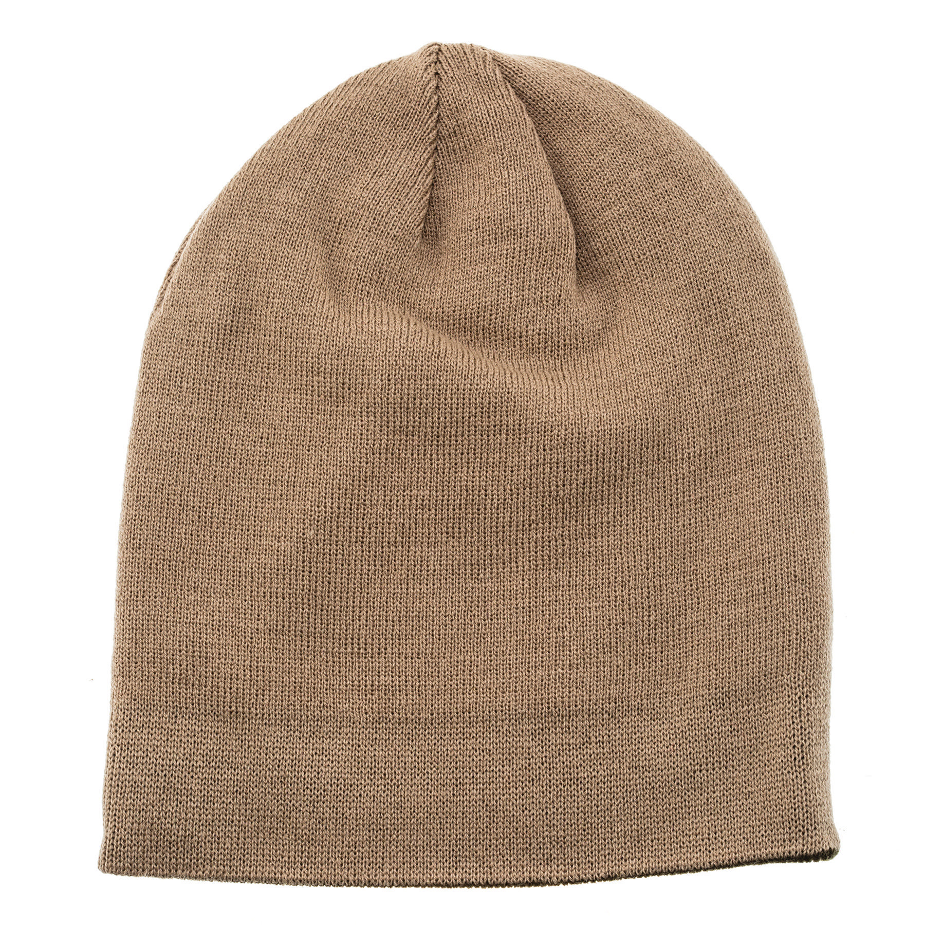 Shop Jacks Boys Atlas Reversible Slouch Beanie In Sand/olive - Fast ...