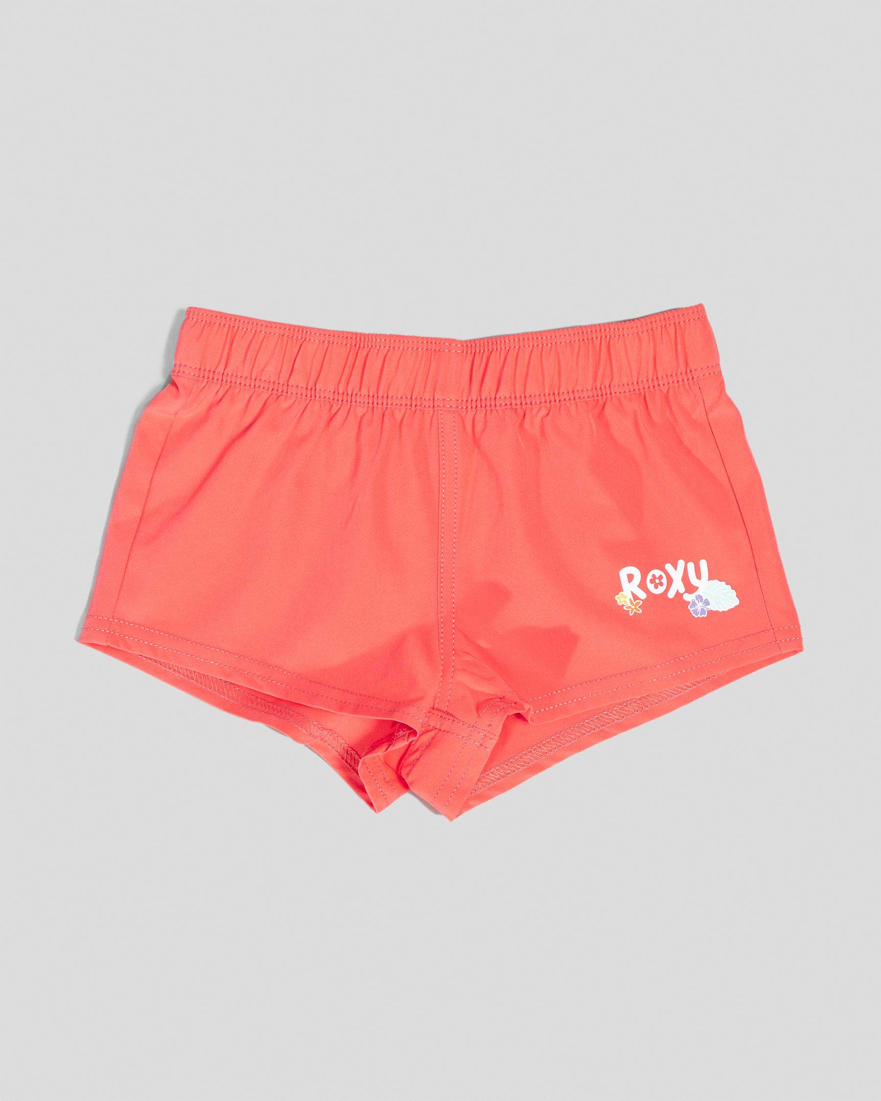 Shop Roxy Toddlers' Solid Board Shorts In Dubarry - Fast Shipping ... Shop Roxy Toddlers' Solid Board Shorts In Dubarry - Fast Shipping ...