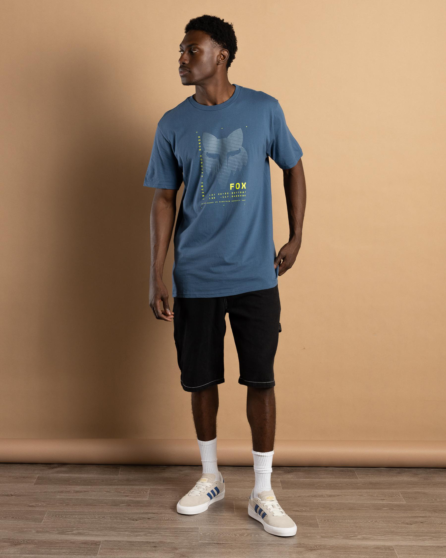 Shop Fox Dispute Premium T-Shirt In Indigo - Fast Shipping & Easy ...