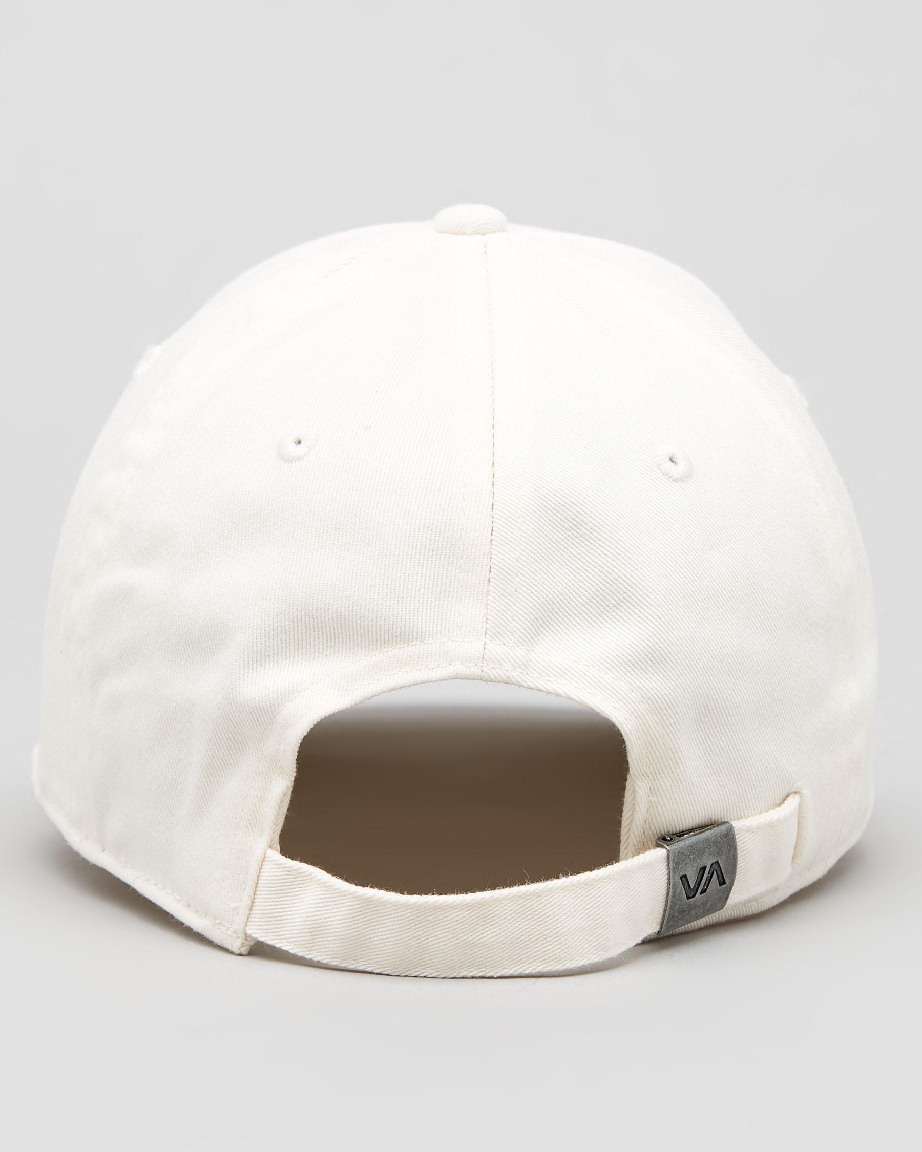 Shop RVCA VA Baseball Cap In Vintage White - Fast Shipping & Easy ...