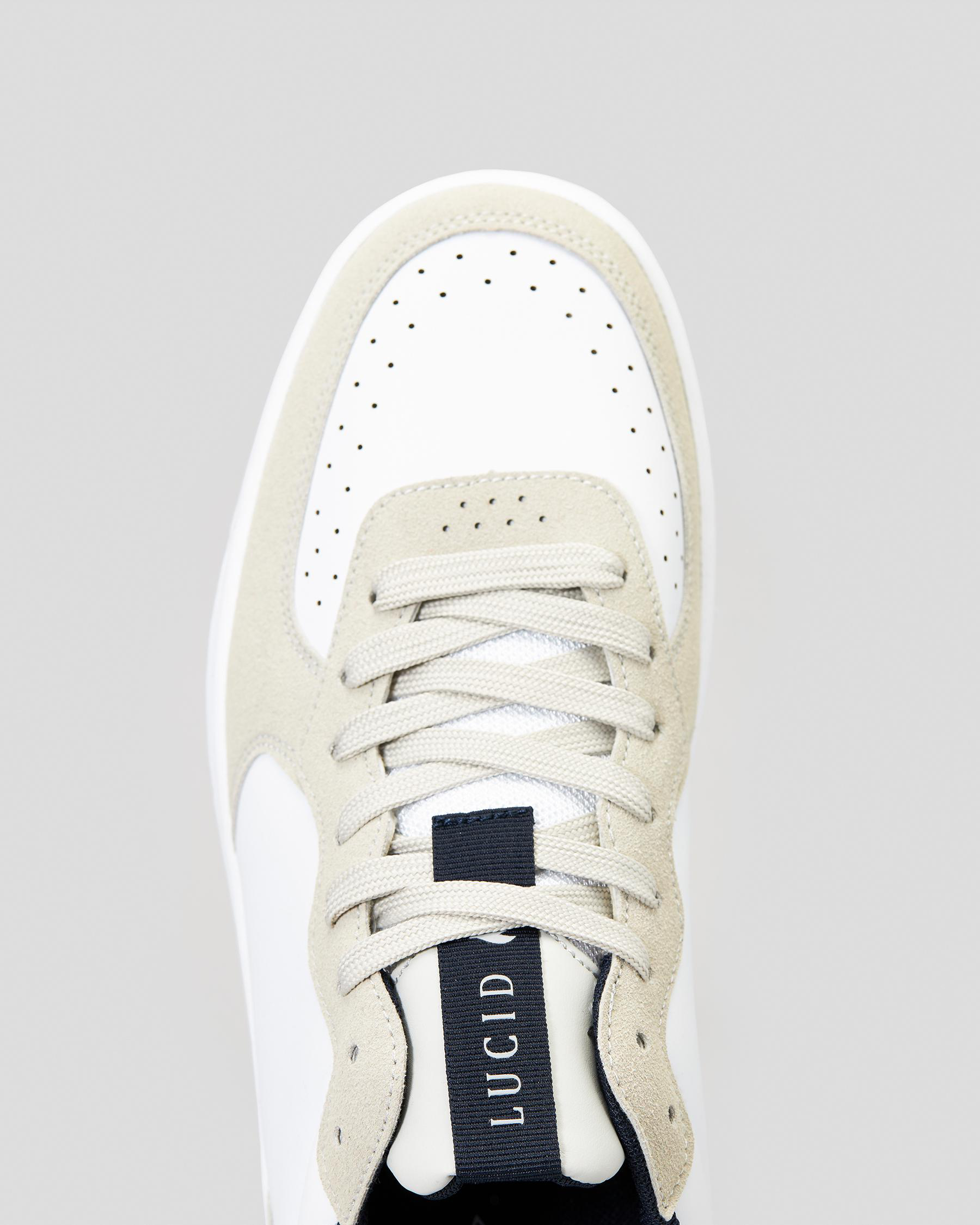 Shop Lucid Alpha Shoes In White/grey/navy - Fast Shipping & Easy ...