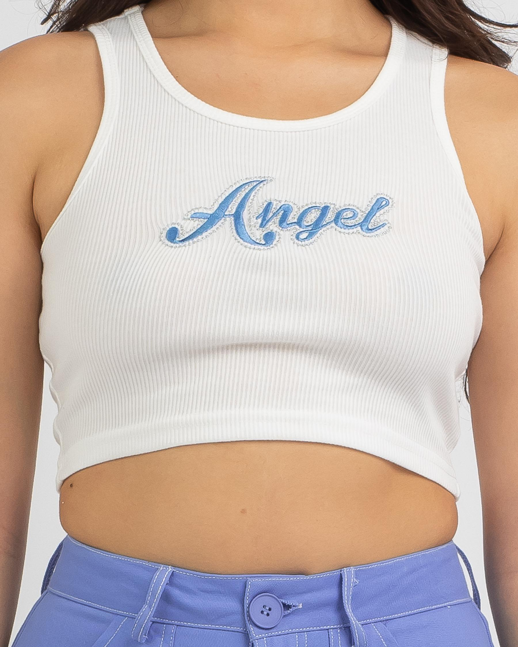 Shop MRKT. Shining Angel Tank Top In White - Fast Shipping & Easy ...