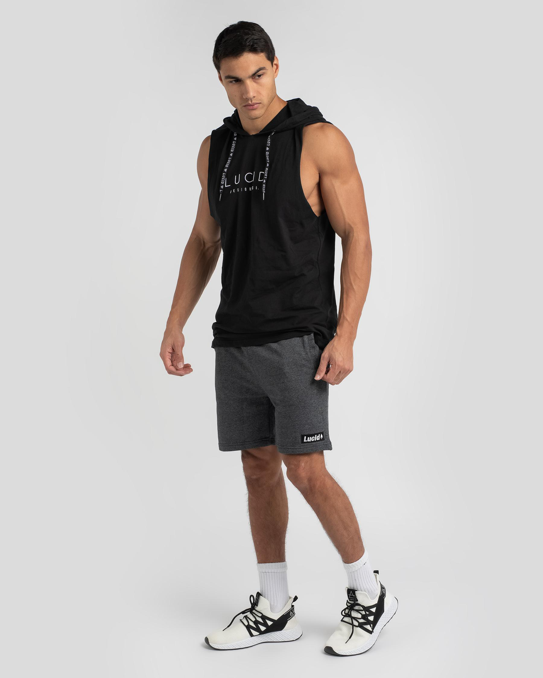 Shop Lucid Purge House Shorts In Charcoal Marle - Fast Shipping & Easy ...