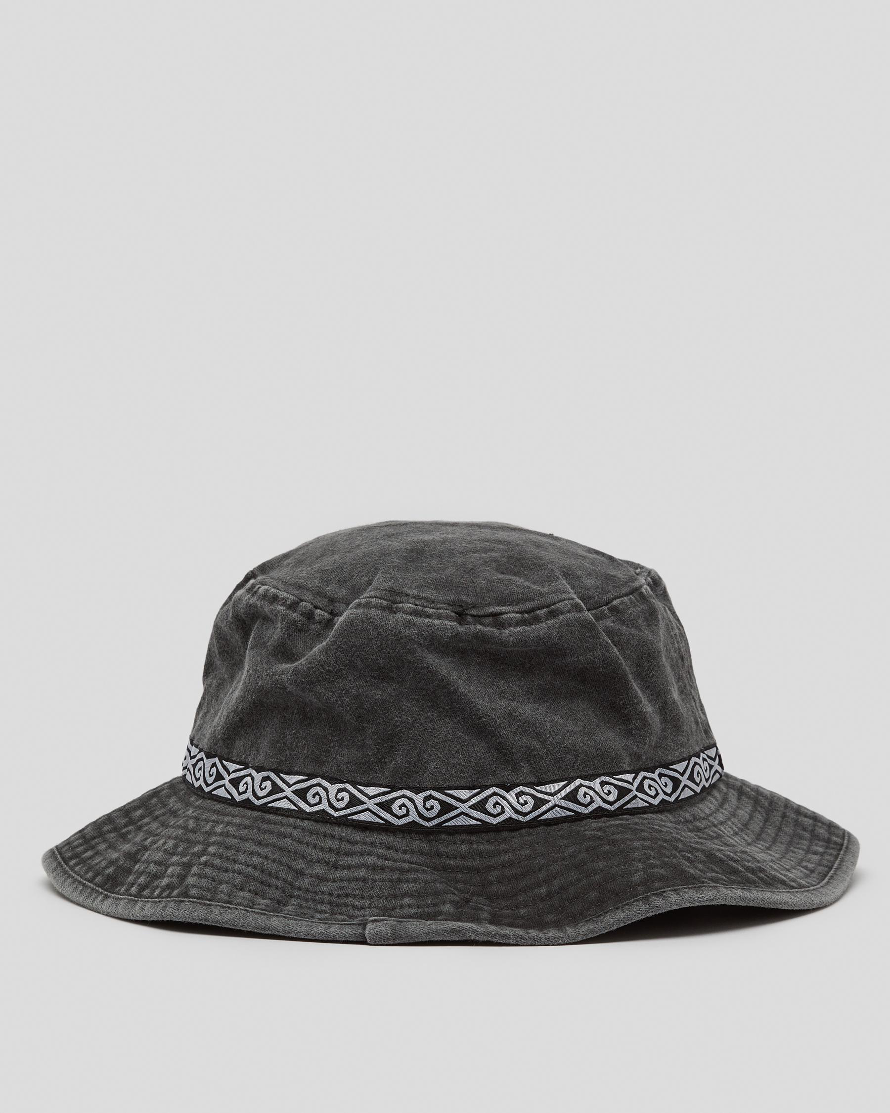 Shop Rip Curl Cosmic Sun Washed UPF Bucket Hat In Washed Black - Fast ...