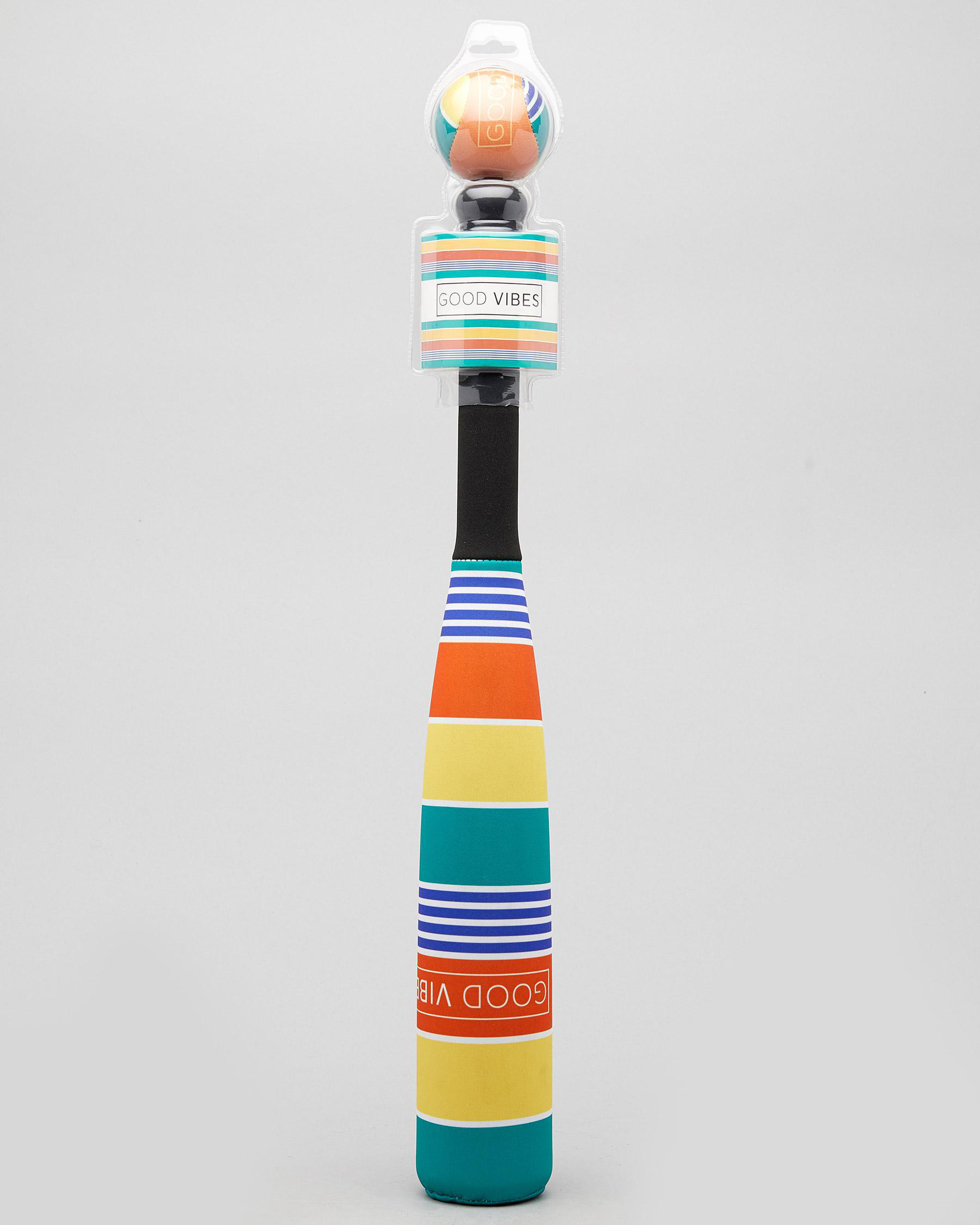 Shop Get It Now Stripe Neoprene Baseball Bat Set In Stripe - Fast ...