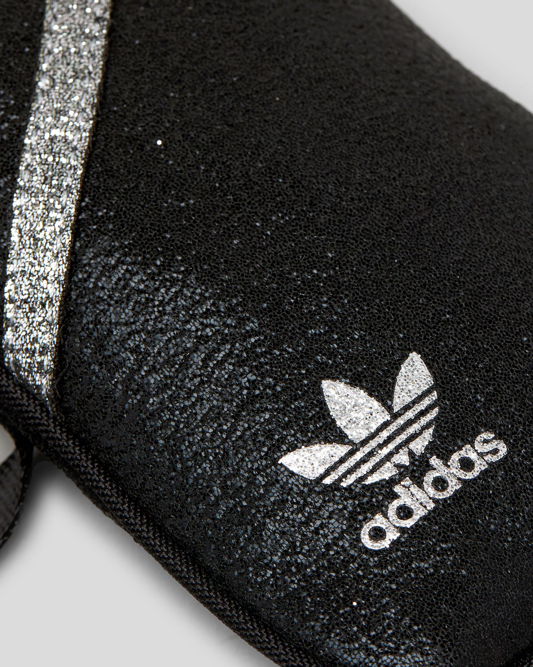 Shop adidas Pouch Crossbody Bag In Black/silver Metallic - Fast ...