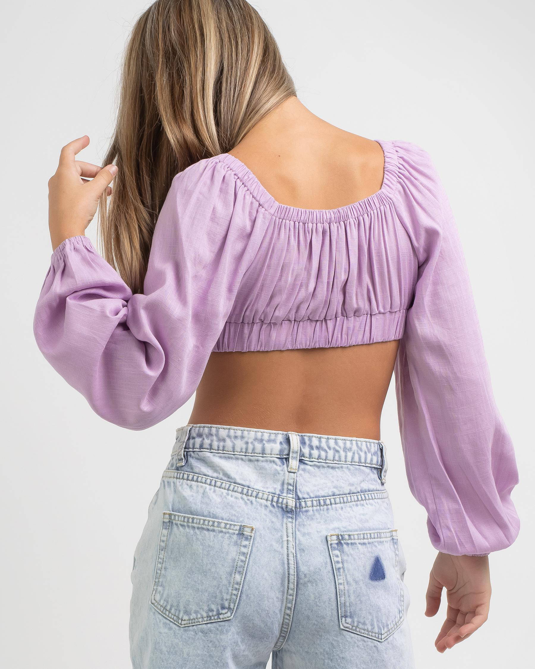 Shop Ava And Ever Girls' Indigo Top In Lilac - Fast Shipping & Easy ...