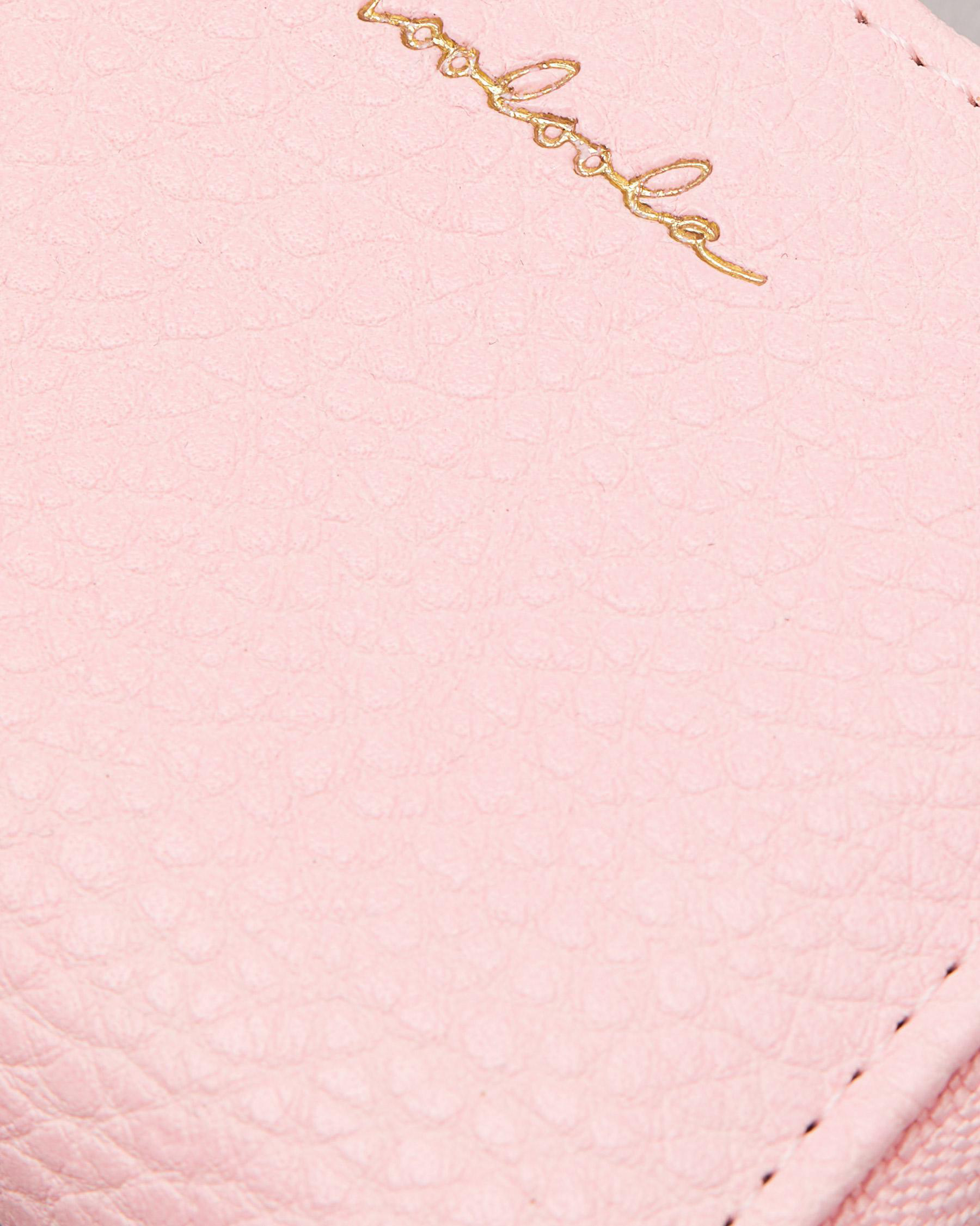 Shop Mooloola Lara Coin Purse In Baby Pink/gold - Fast Shipping & Easy ...