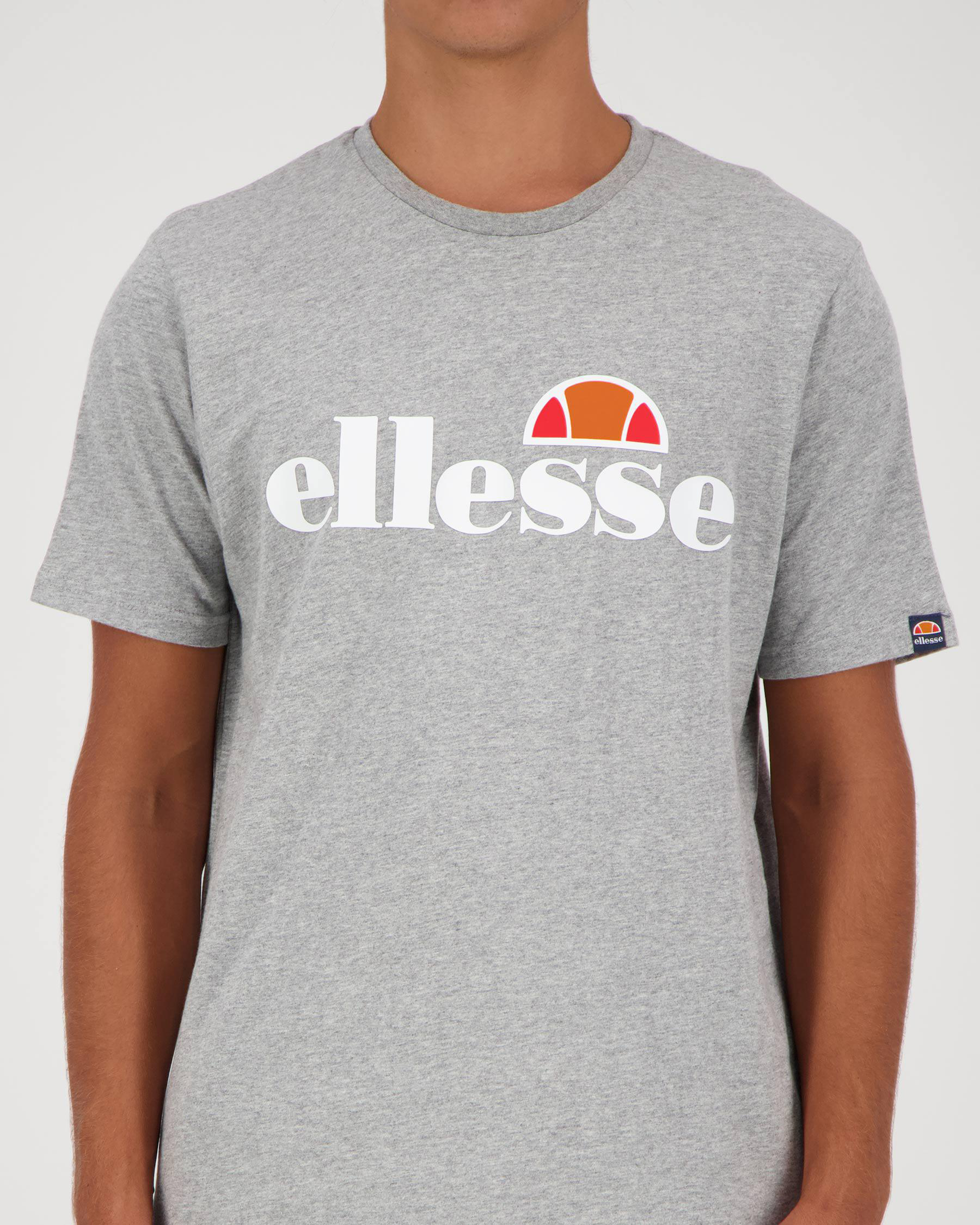 Shop Ellesse Prado T-Shirt In Grey Marle - Fast Shipping & Easy Returns ...