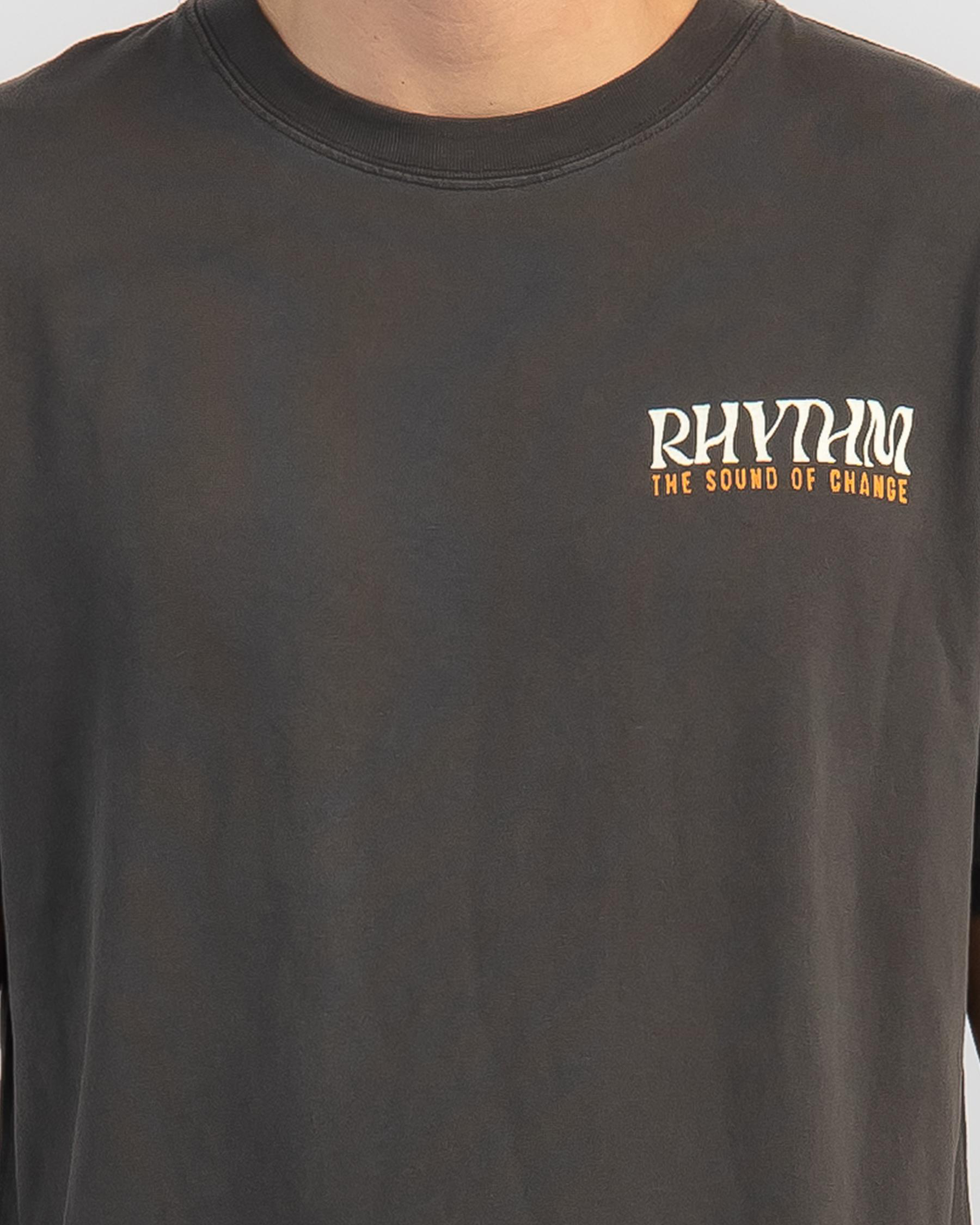 Shop Rhythm Protea Vintage T-Shirt In Vintage Black - Fast Shipping ...