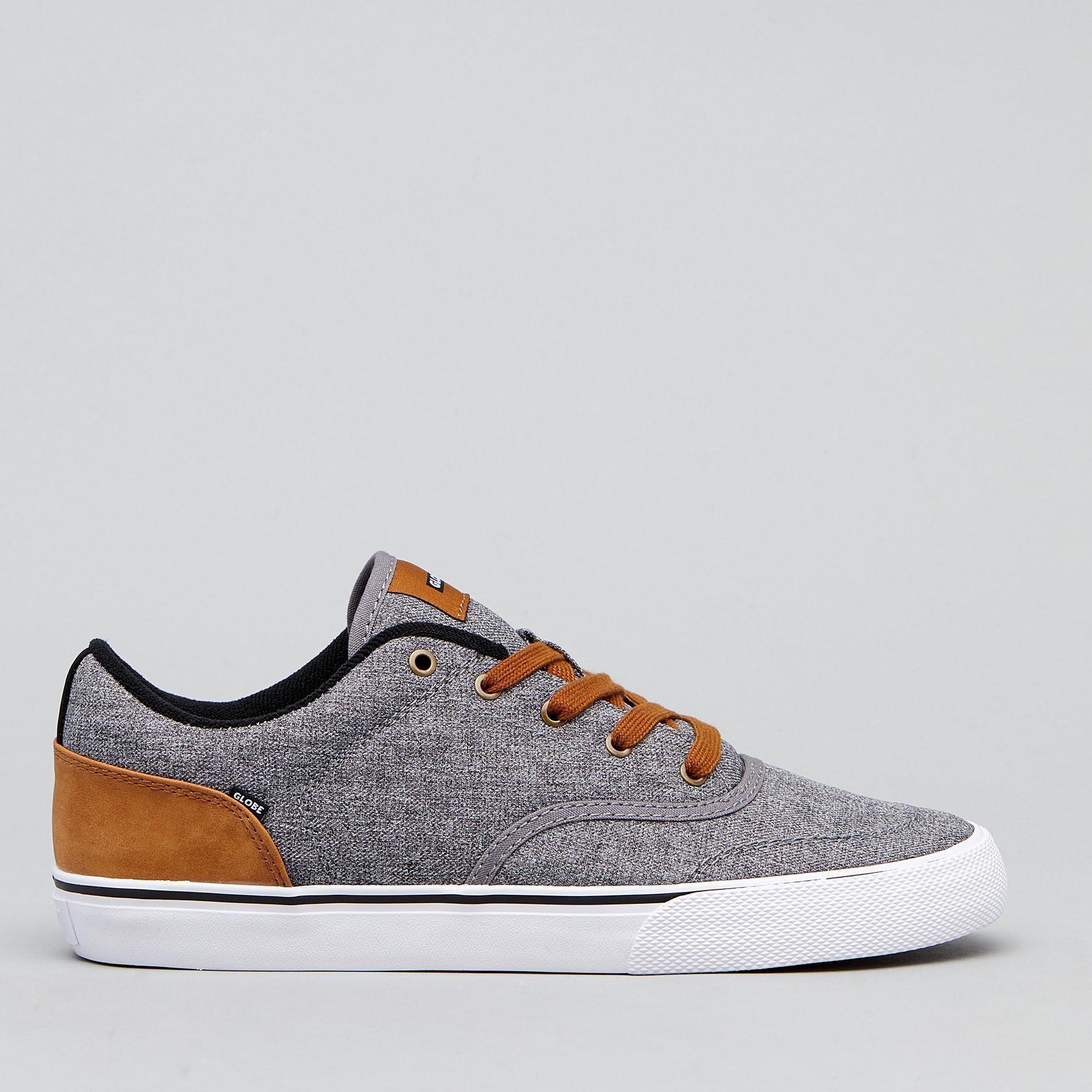 Shop Globe Tribe Shoes In Grey Chambray/brown Mock - Fast Shipping ...