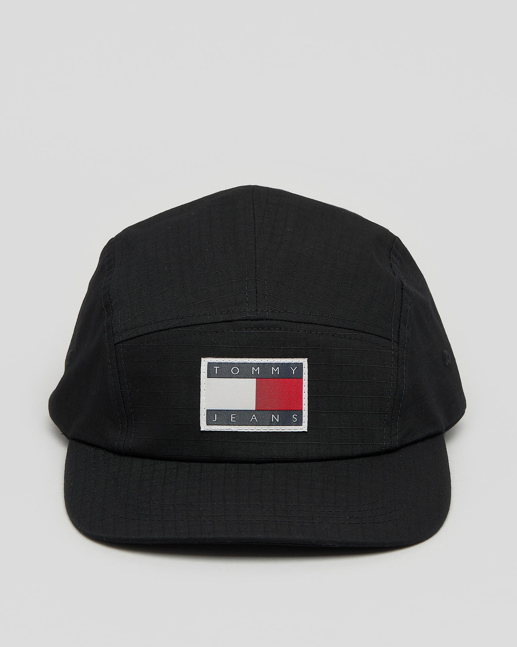 Shop Tommy Hilfiger TJM College Cap In Black - Fast Shipping & Easy ...