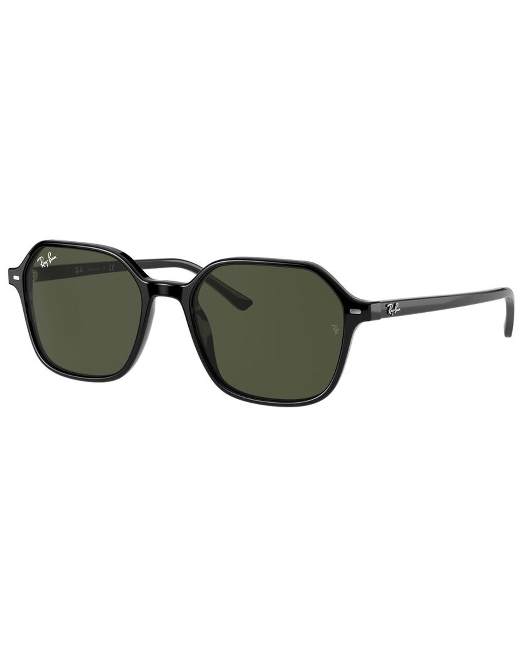 Shop Ray-Ban John RB9294 Sunglasses In Black W/g15 Green - Fast ...