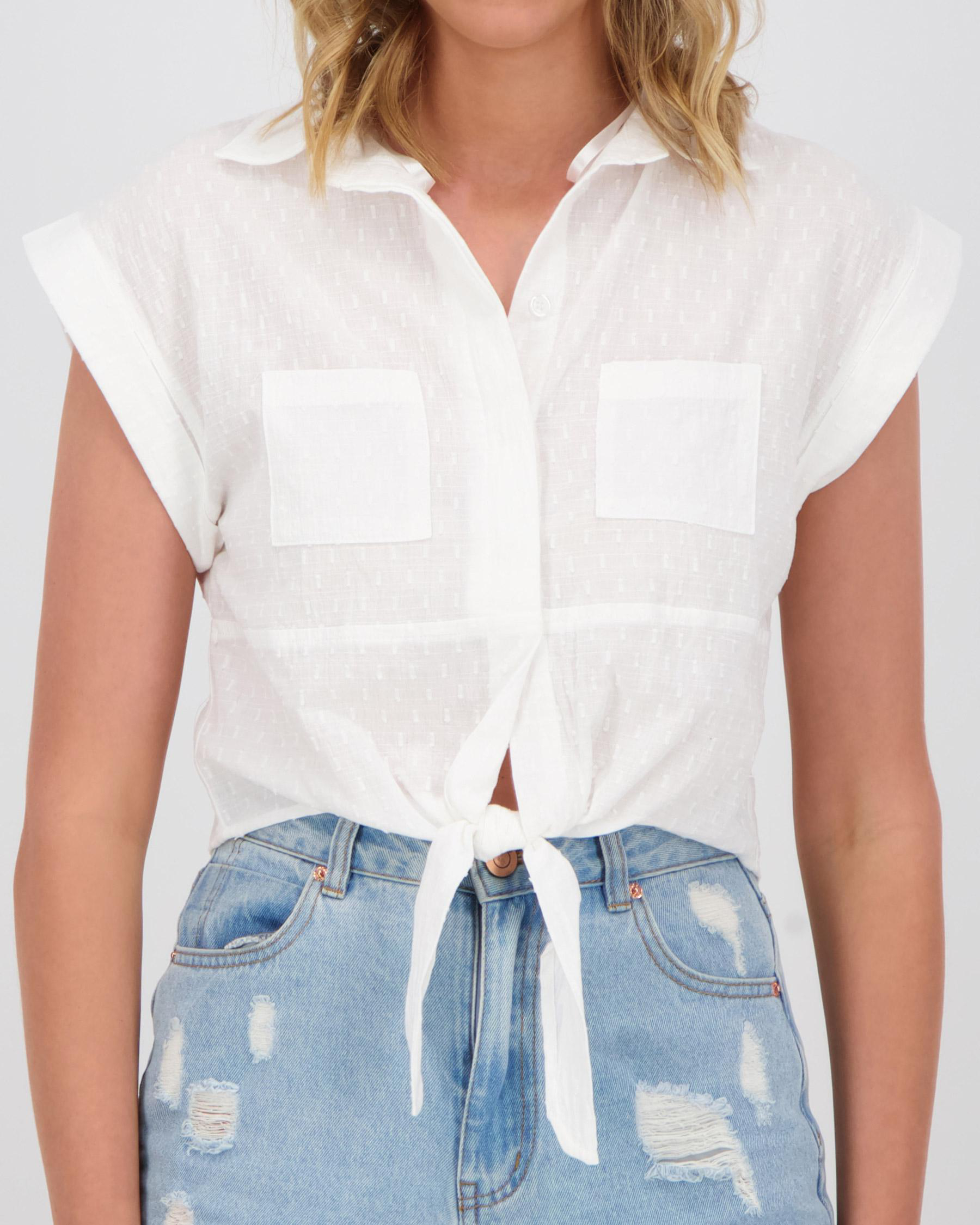 Shop Mooloola Genesis Shirt In White - Fast Shipping & Easy Returns ...