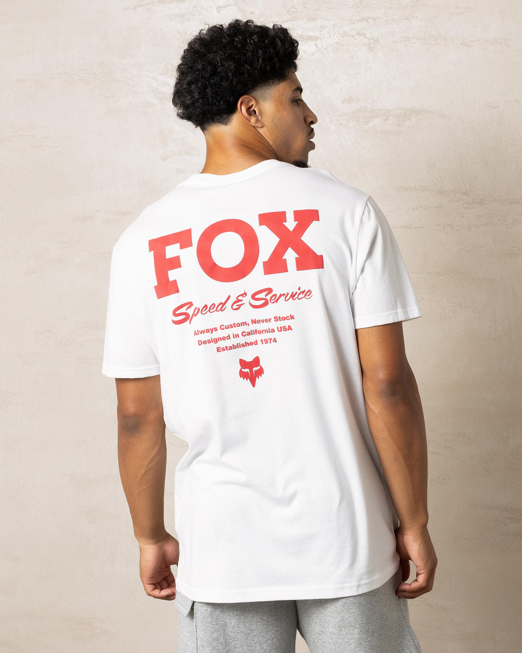 Shop Fox Speed & Service Premium T-Shirt In Optical White - Fast Shipping & Easy Returns - City ...