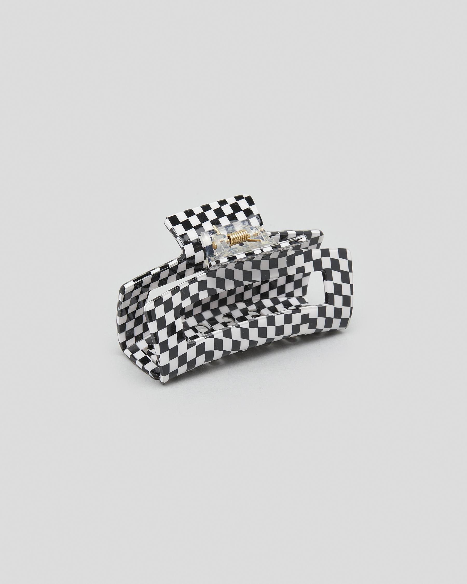 Shop Karyn In LA Kristy Hair Claw Clip In Black/white - Fast Shipping ...