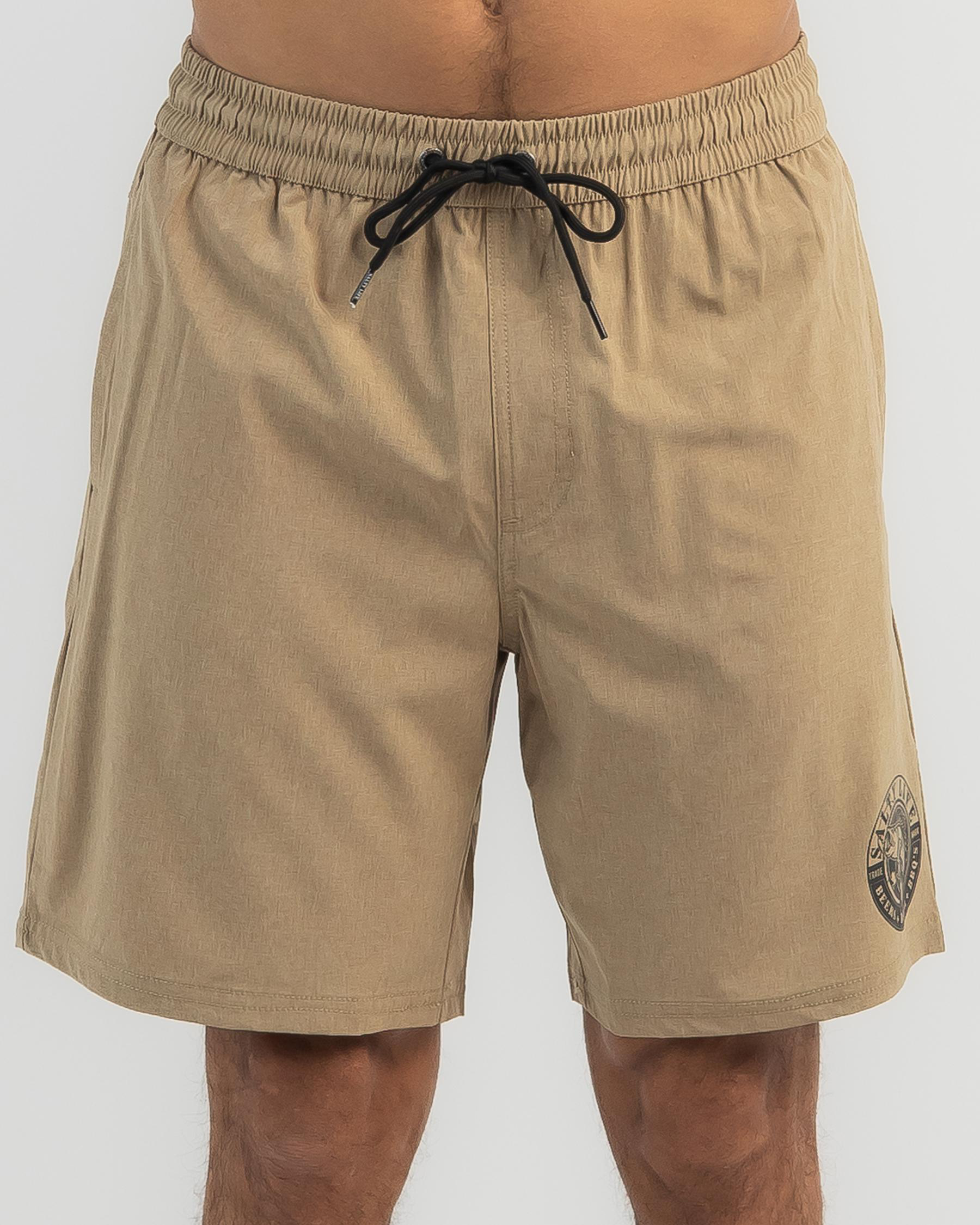 Shop Salty Life Cyclone Board Shorts In Tan - Fast Shipping & Easy ...
