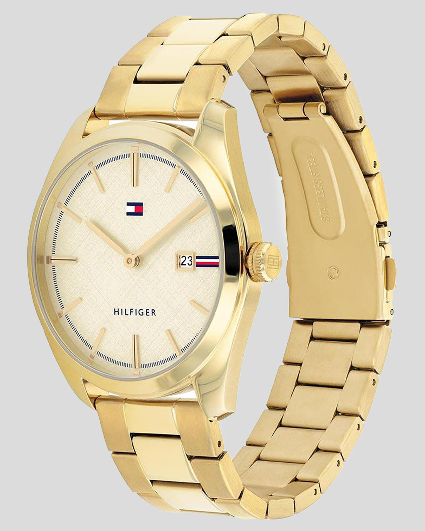 Tommy Hilfiger Theo Watch In Gold/champagne/gold - FREE* Shipping ...