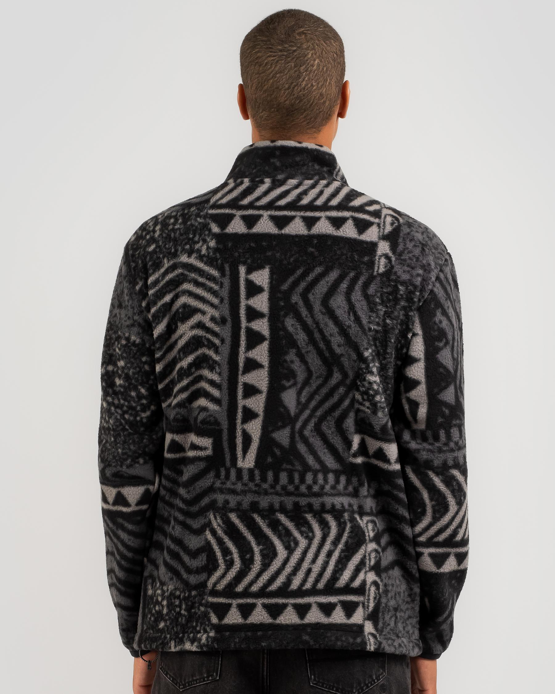 Shop Quiksilver Clean Coasts Jacket In Black Blown Out - Fast Shipping ...