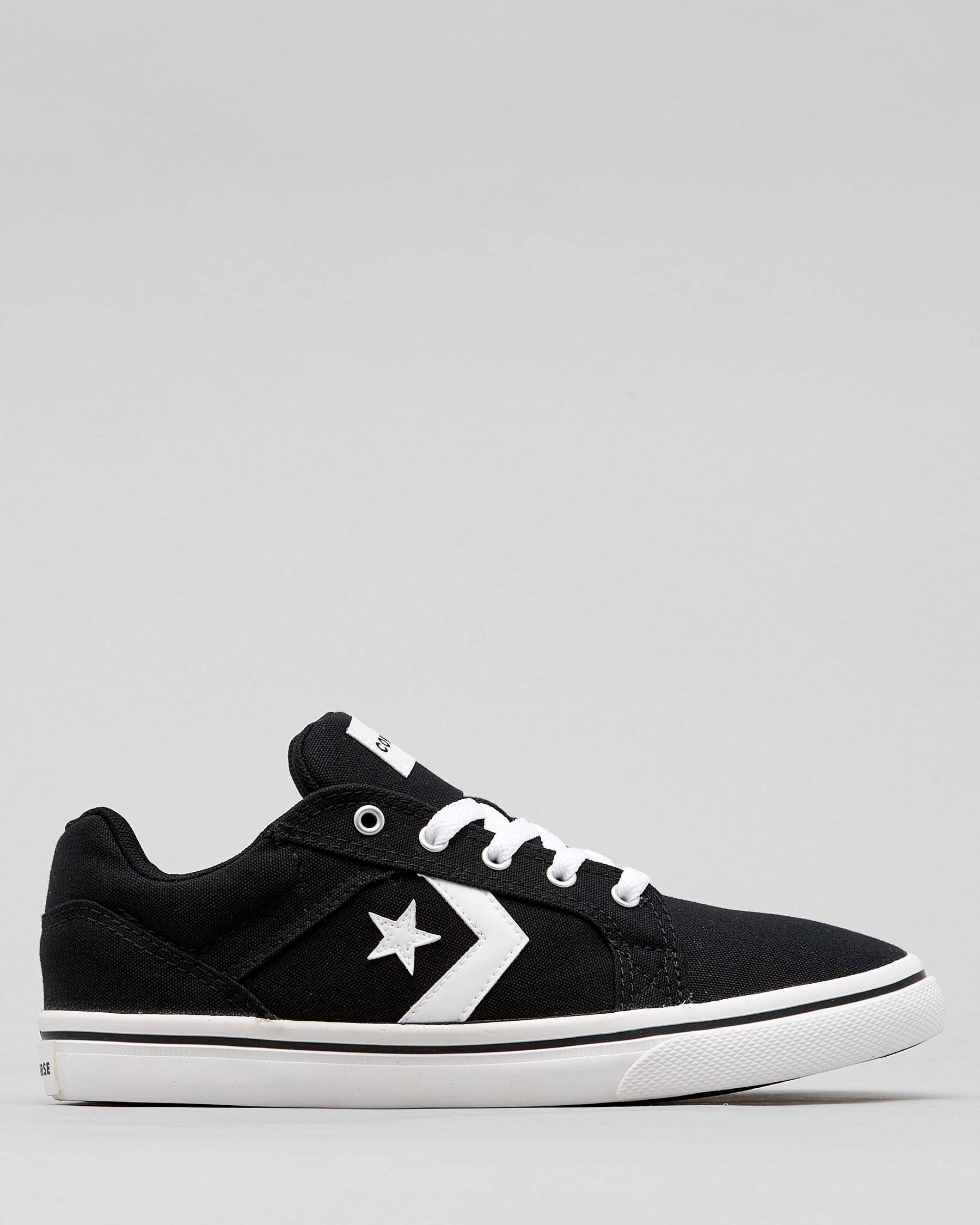 Shop Converse Womens El Distrito 2.0 Shoes In Black/white/black - Fast ...