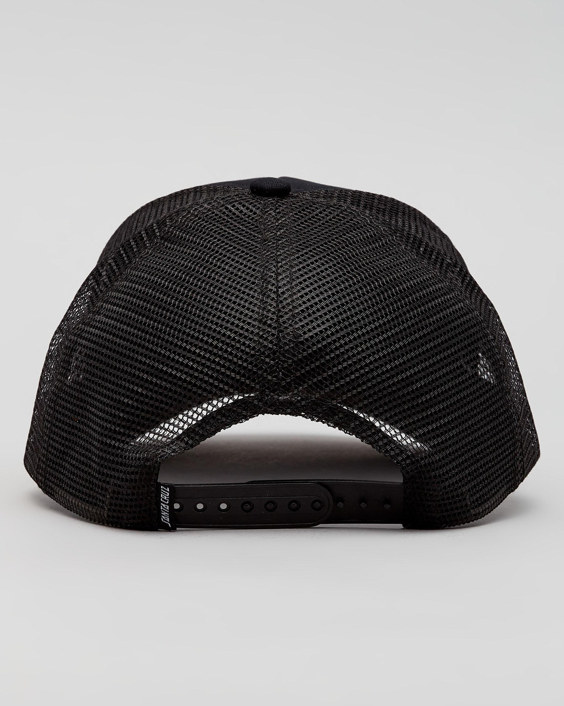 Shop Santa Cruz Roskopp Dot Trucker Cap In Black - Fast Shipping & Easy ...