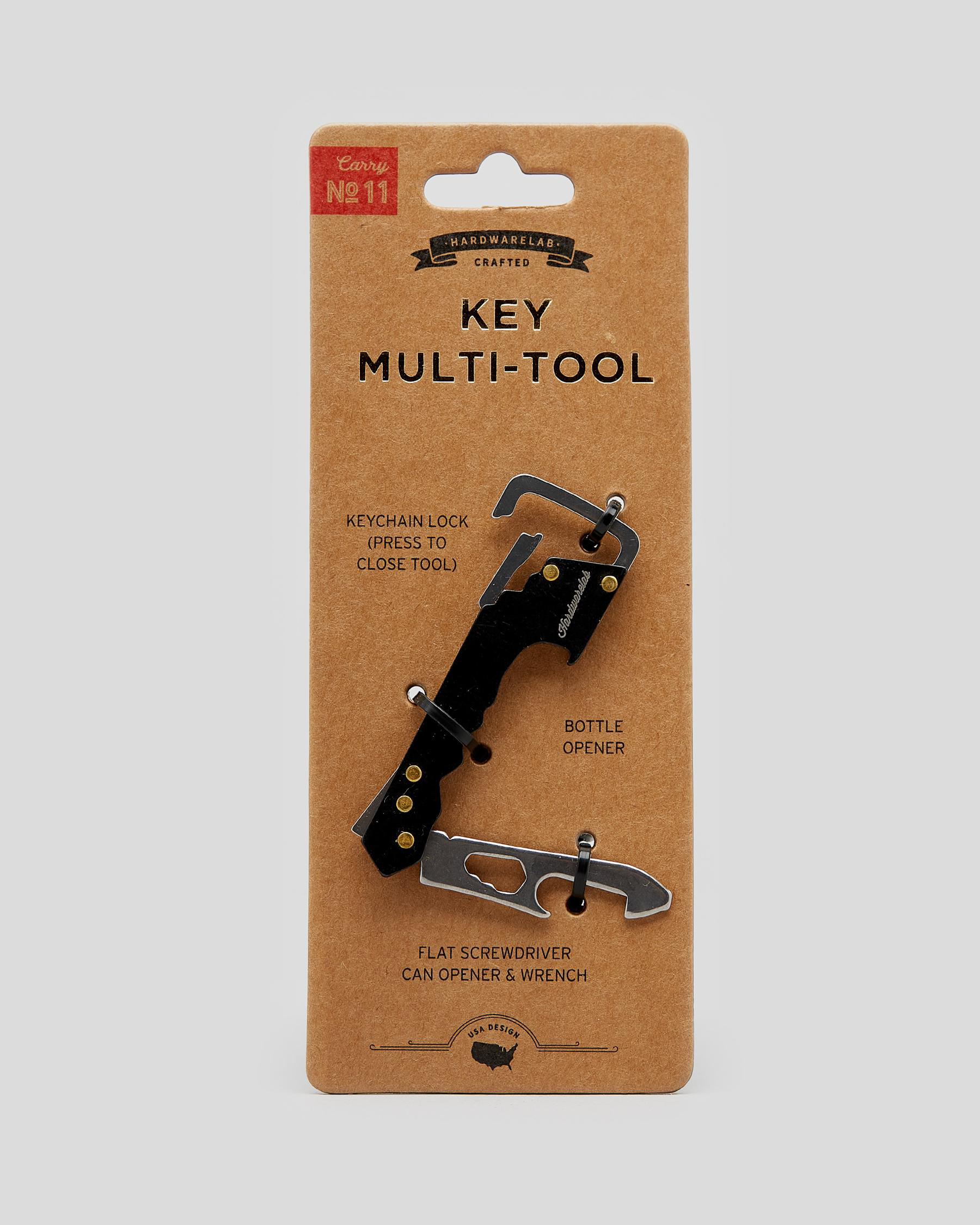 Shop THE PAPERIE Multi-Tool Keyring In Black - Fast Shipping & Easy ...