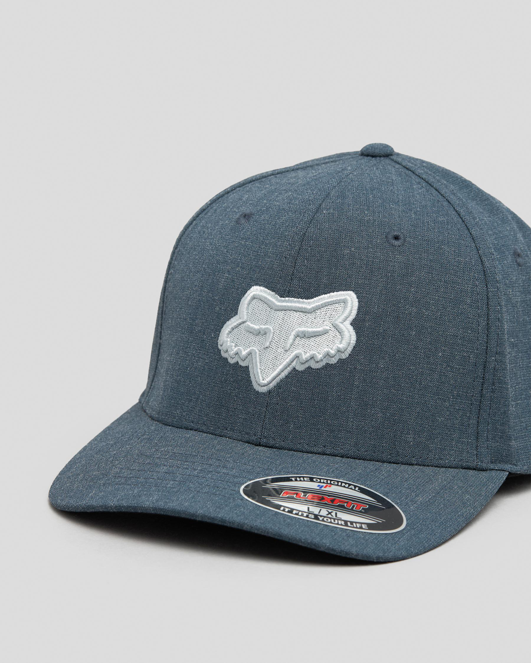 Shop Fox Transposition Flexfit Hat In Dark Indigo - Fast Shipping ...