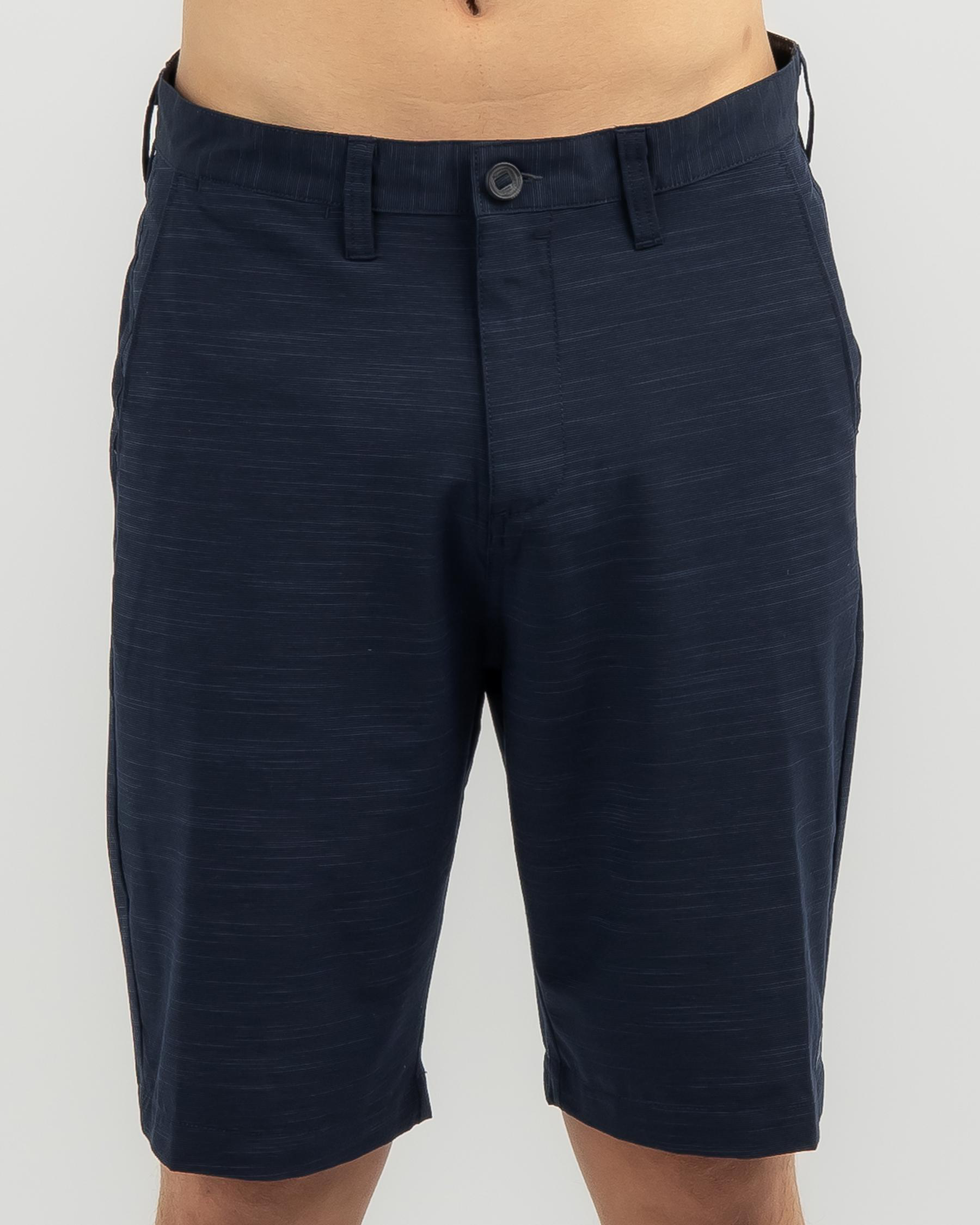 Shop Billabong Crossfire Slub Walk Shorts In Navy - Fast Shipping ...