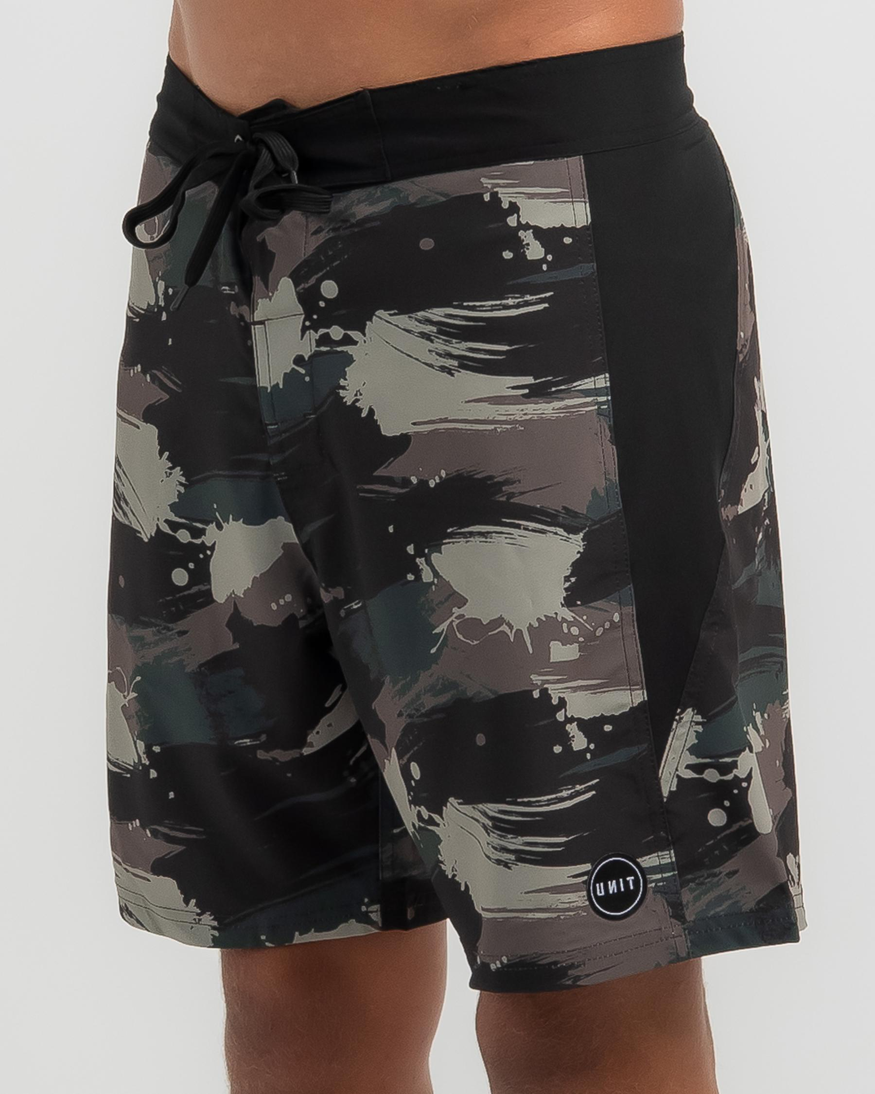 Shop Unit Sarge 19" Board Shorts In Camo - Fast Shipping & Easy Returns ...