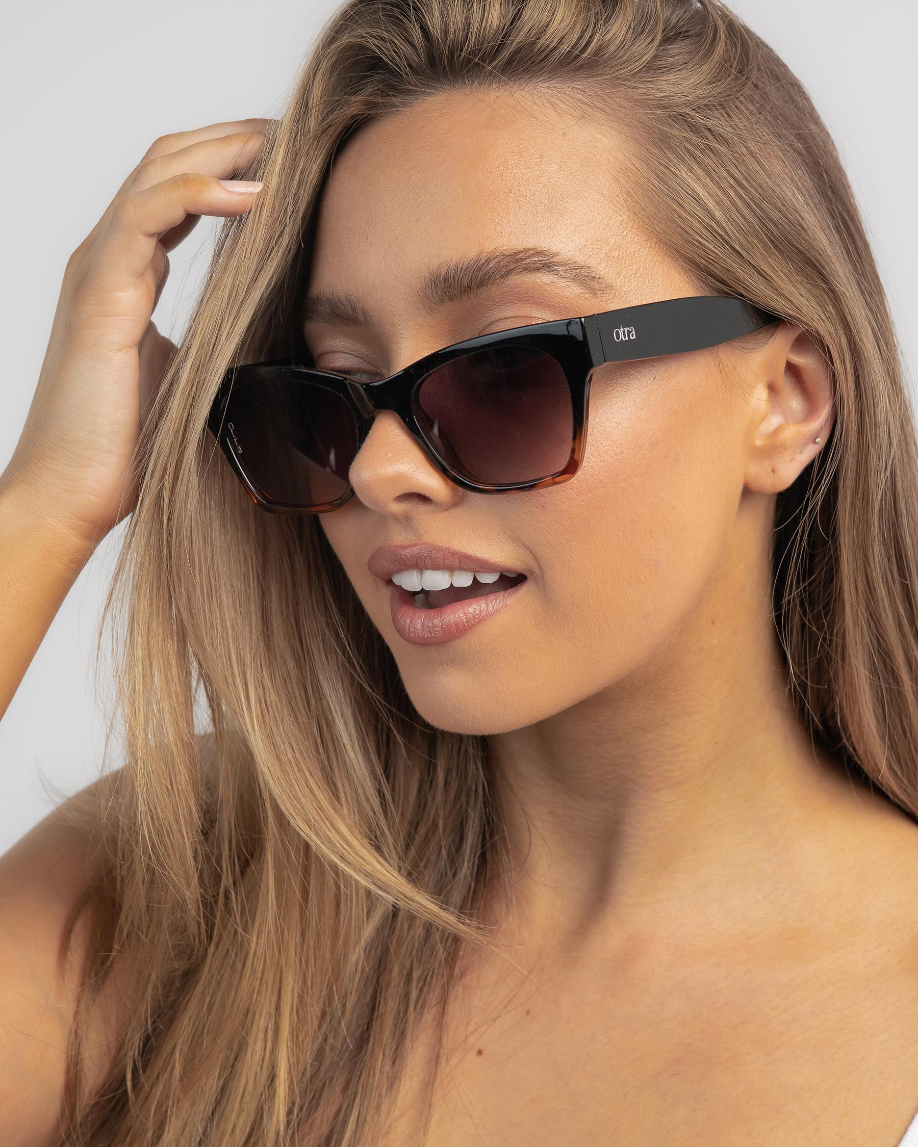 Shop Otra Eyewear Capri Sunglasses In Black Tort - Fast Shipping & Easy Returns - City Beach ...