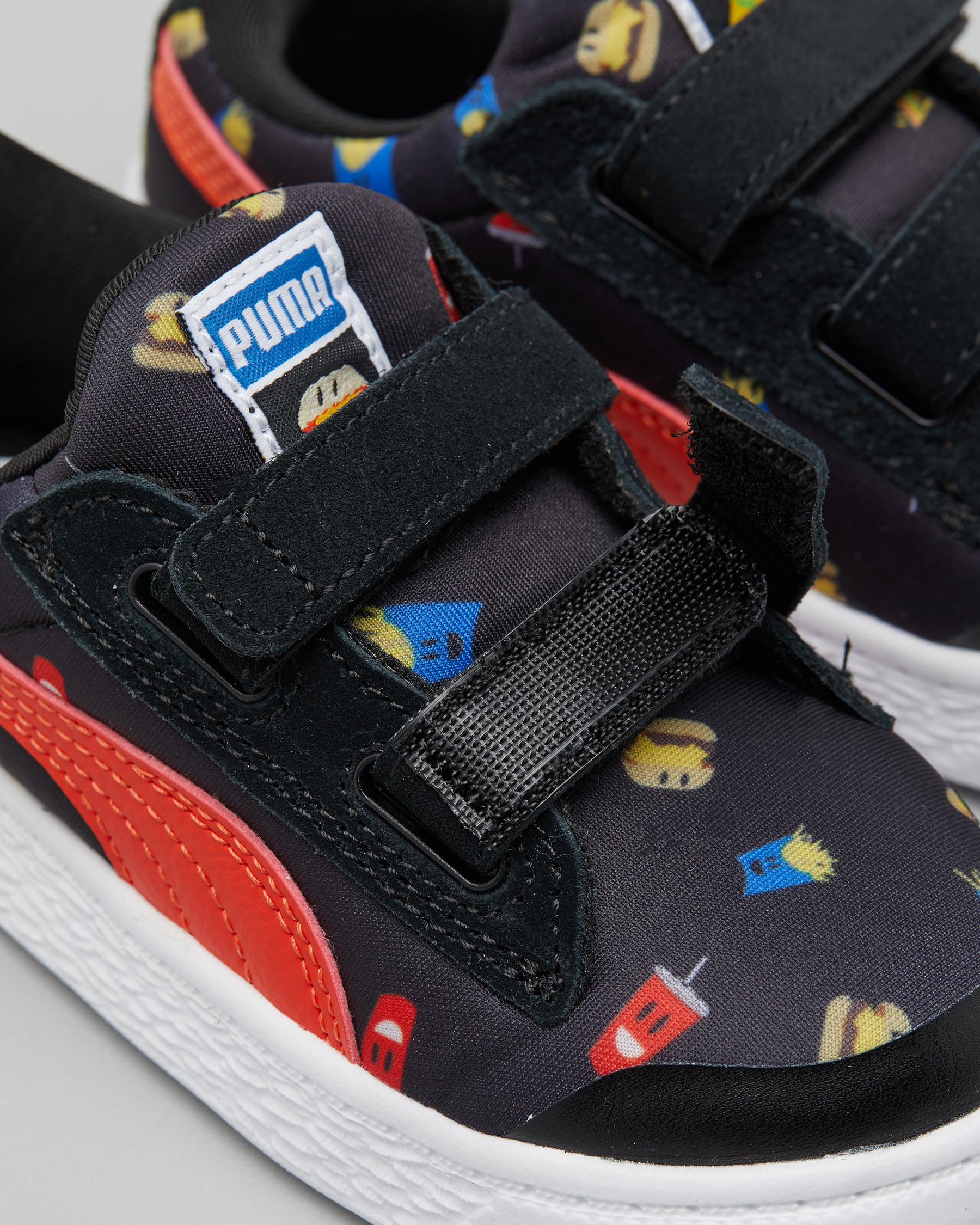 Shop Puma Toddlers' Suede Light-Flex Foodies Shoes In Puma Black-puma ...