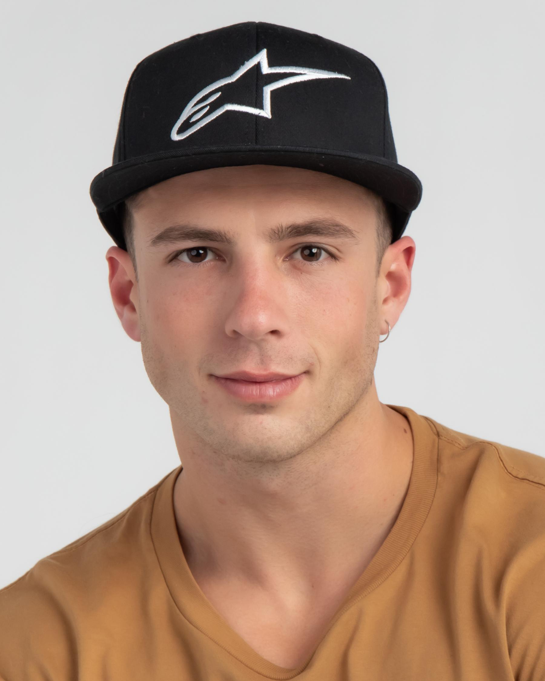 Alpinestars Ageless Flatbill Cap In Black/white - Fast Shipping & Easy ...