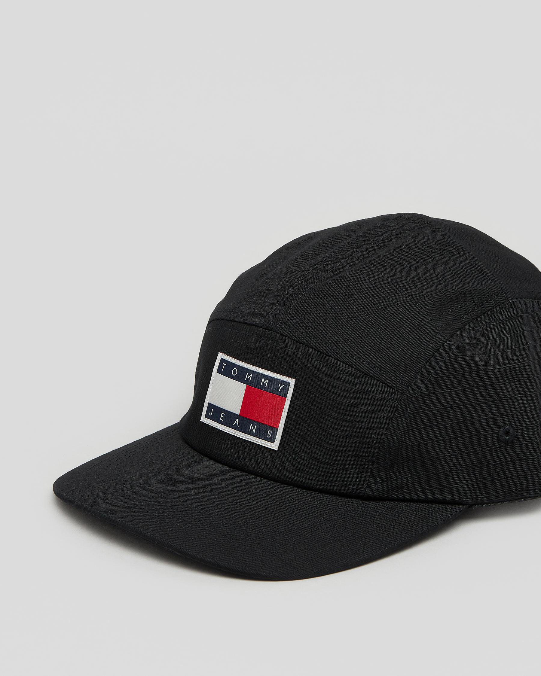 Shop Tommy Hilfiger TJM College Cap In Black - Fast Shipping & Easy ...