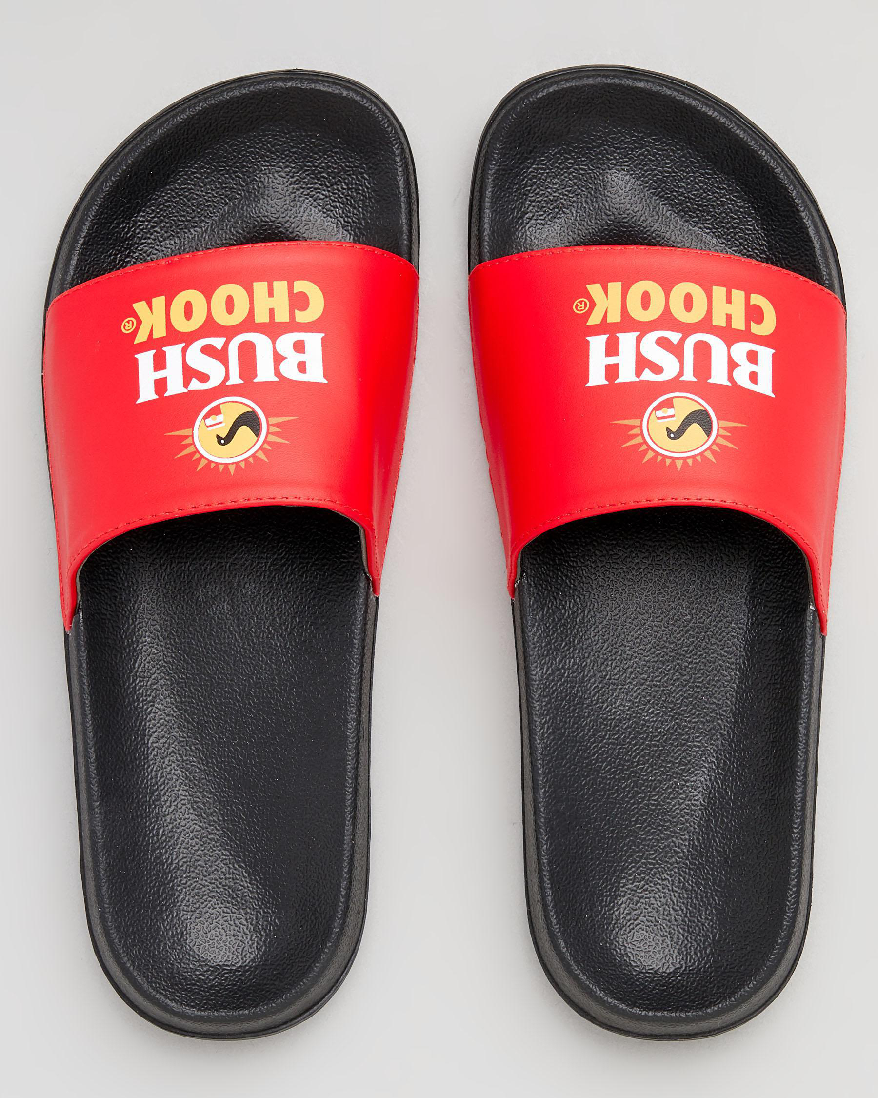 Shop Bush Chook Bushchook Slides In Black - Fast Shipping & Easy ...