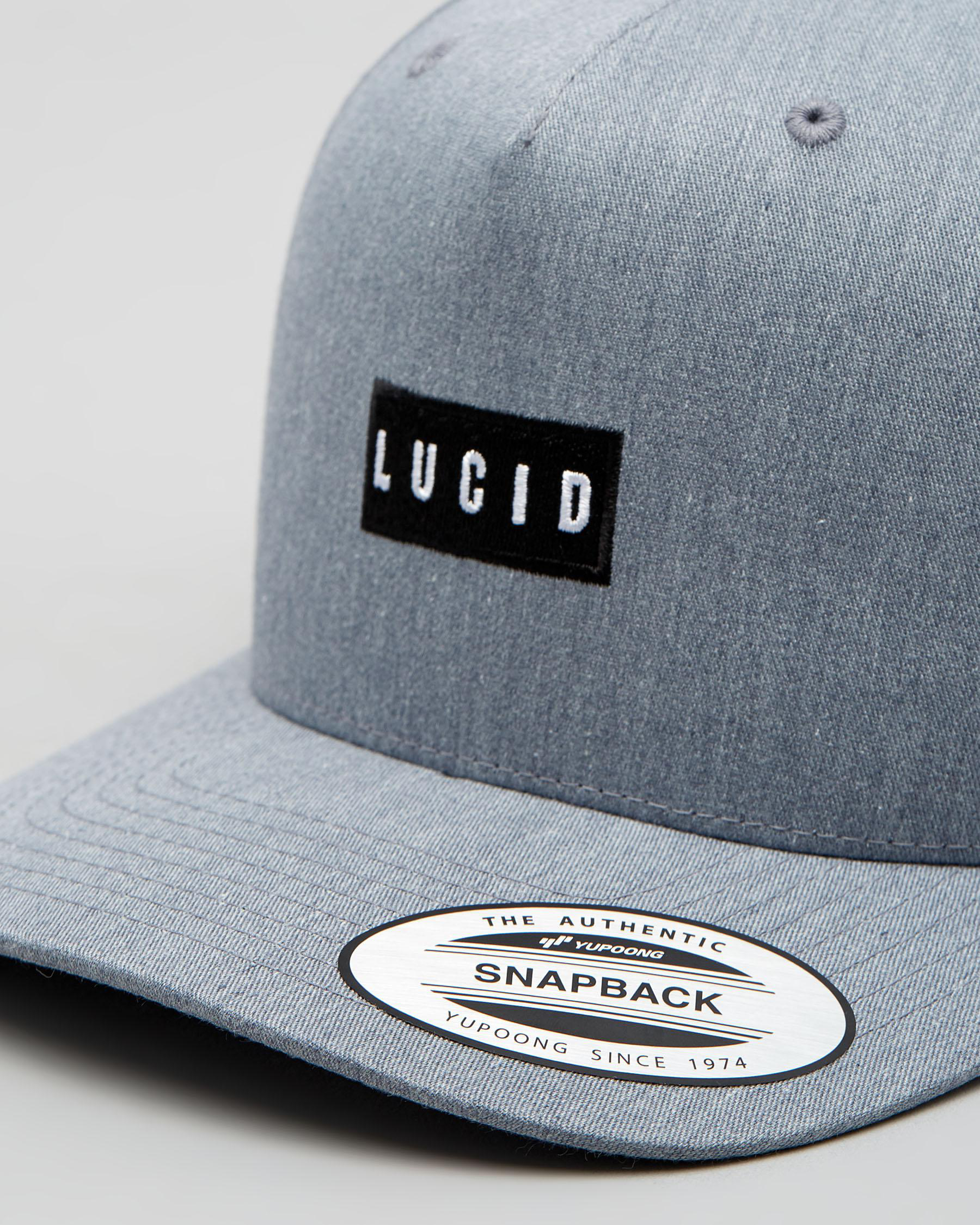 Shop Lucid Instinct Snapback Cap In Light Grey - Fast Shipping & Easy ...