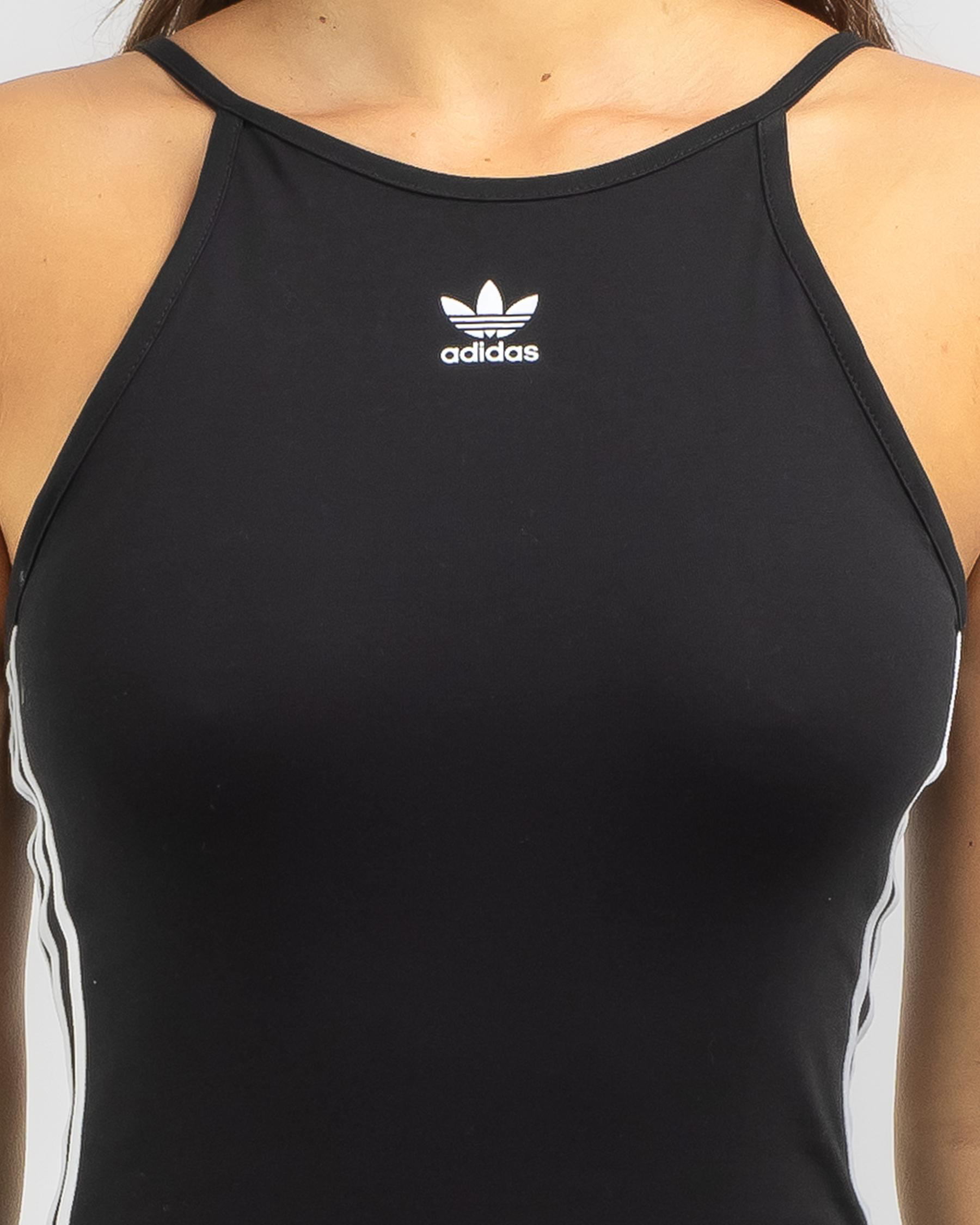 Adidas 3 Stripe Dress In Black | City Beach Australia